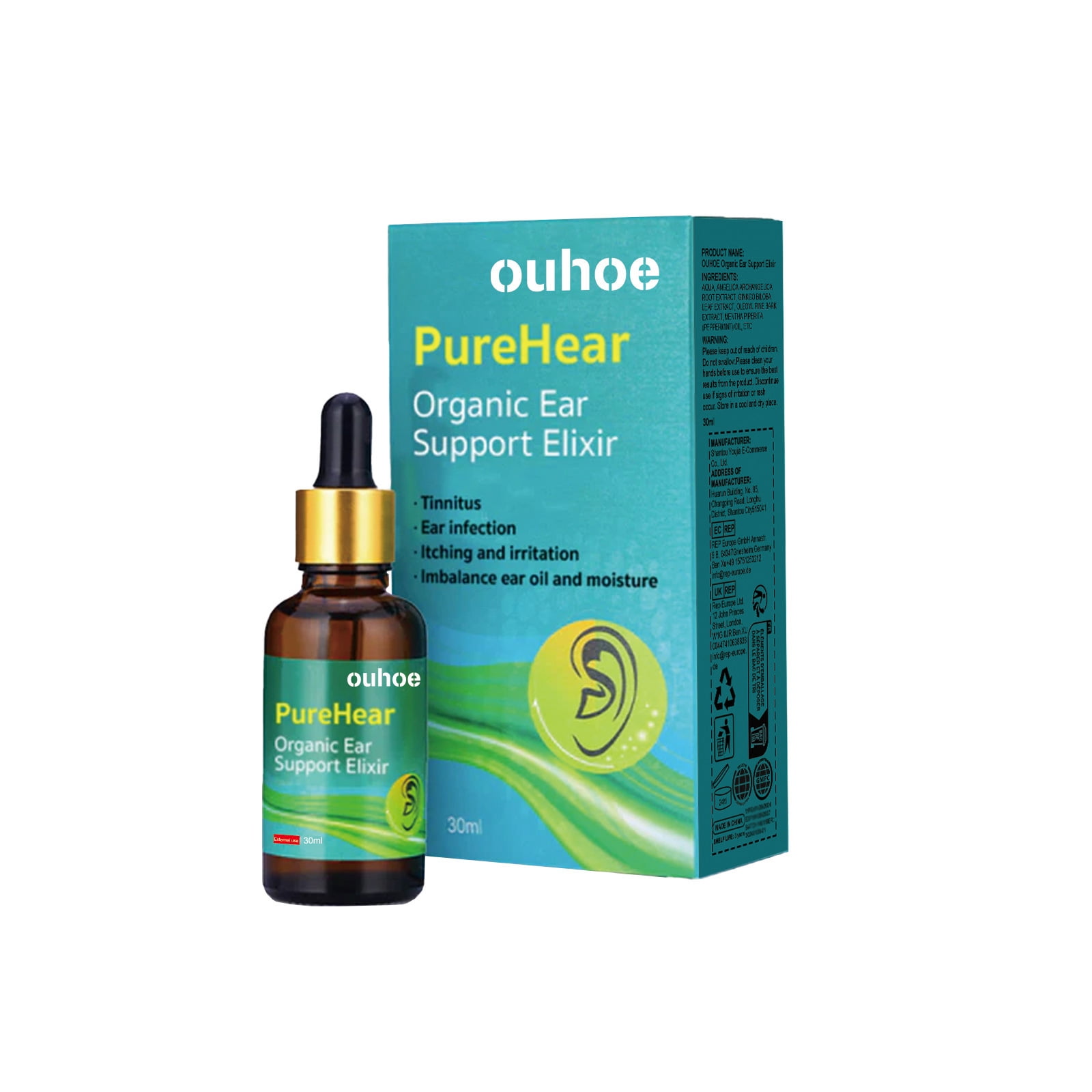 YAWEI Natural Organic Ear Oil,Organic Ear Support Elixir,Ear Drops ...