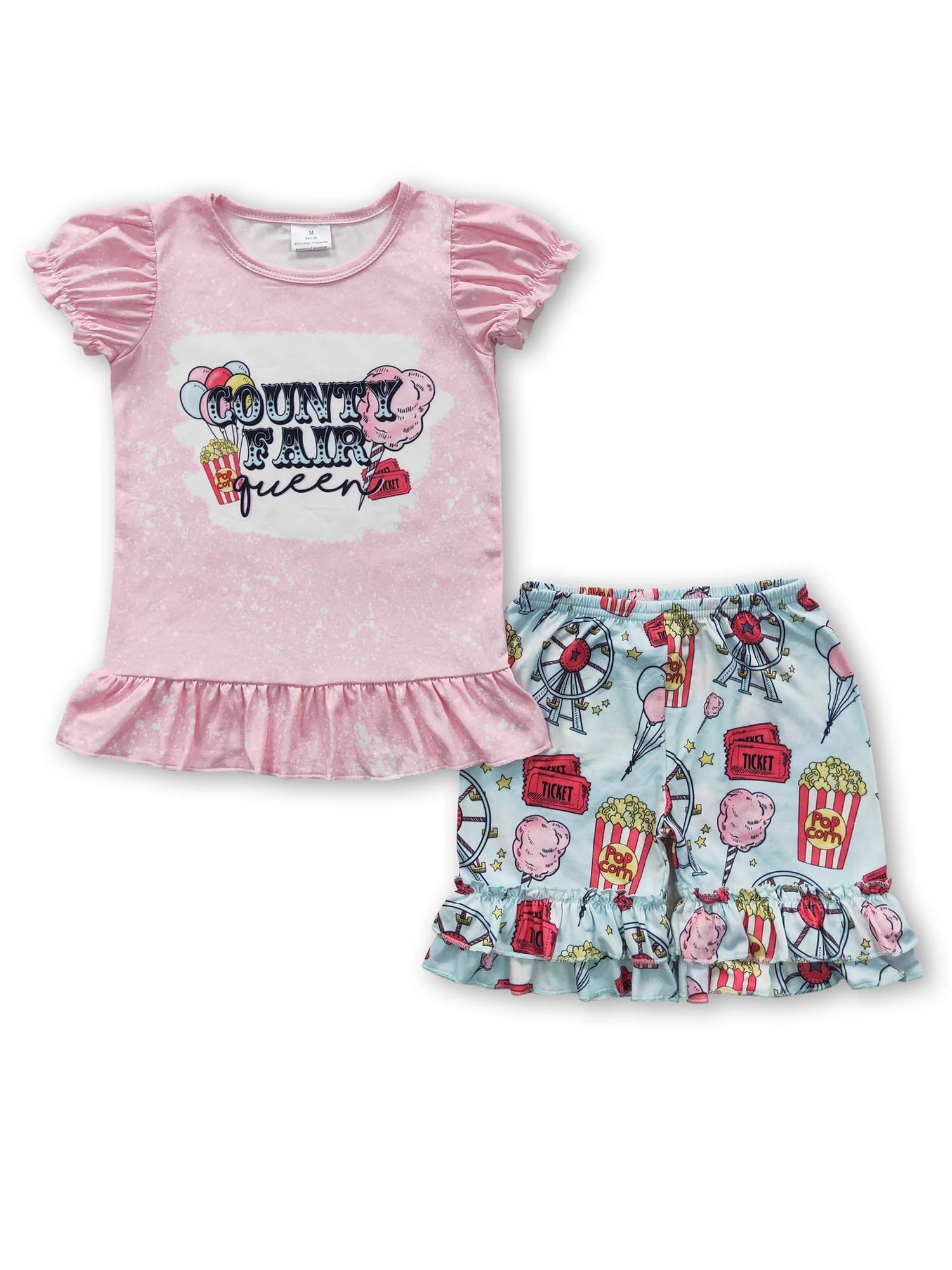 YAWOO Baby Girl & Toddler Girl 2 PC Short Set, Sizes 3M-16T - Walmart.com