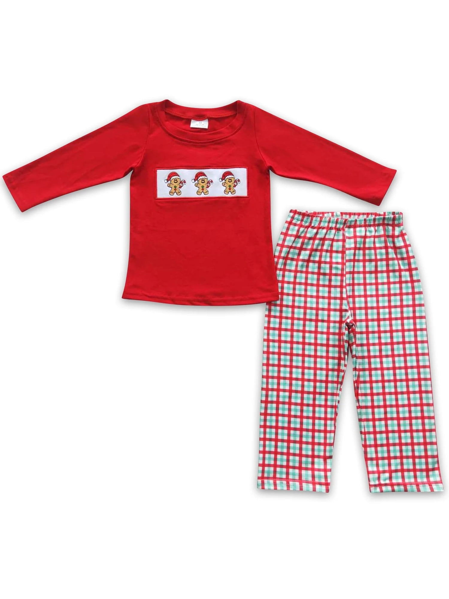 YAWOO Boutique Girls Clothing Set Red Plain Long Sleeve Outfits,Sizes ...