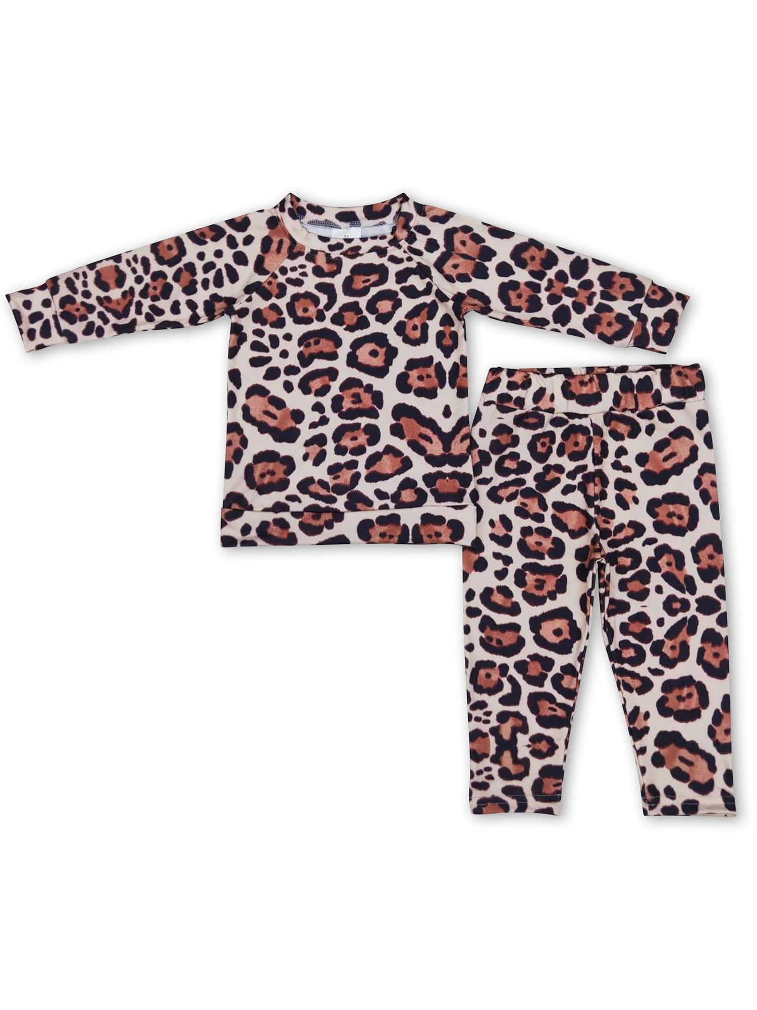 YAWOO Boys Girls Clothing Set Sleepwear Leopard Print Kids Pajamas Set ...