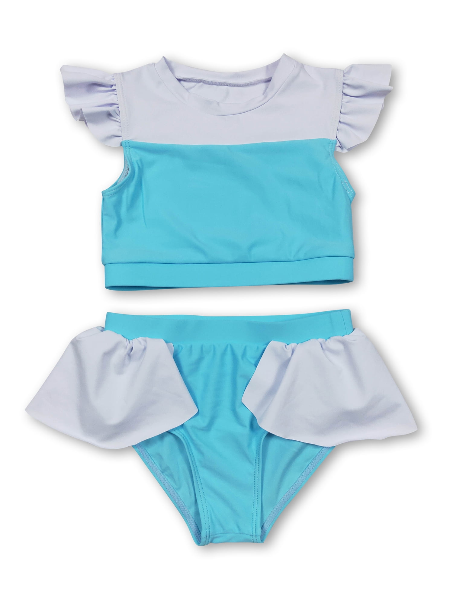 YAWOO Little Girls Princess Tankini Swimsuit Bathing Suits Crop Top And ...