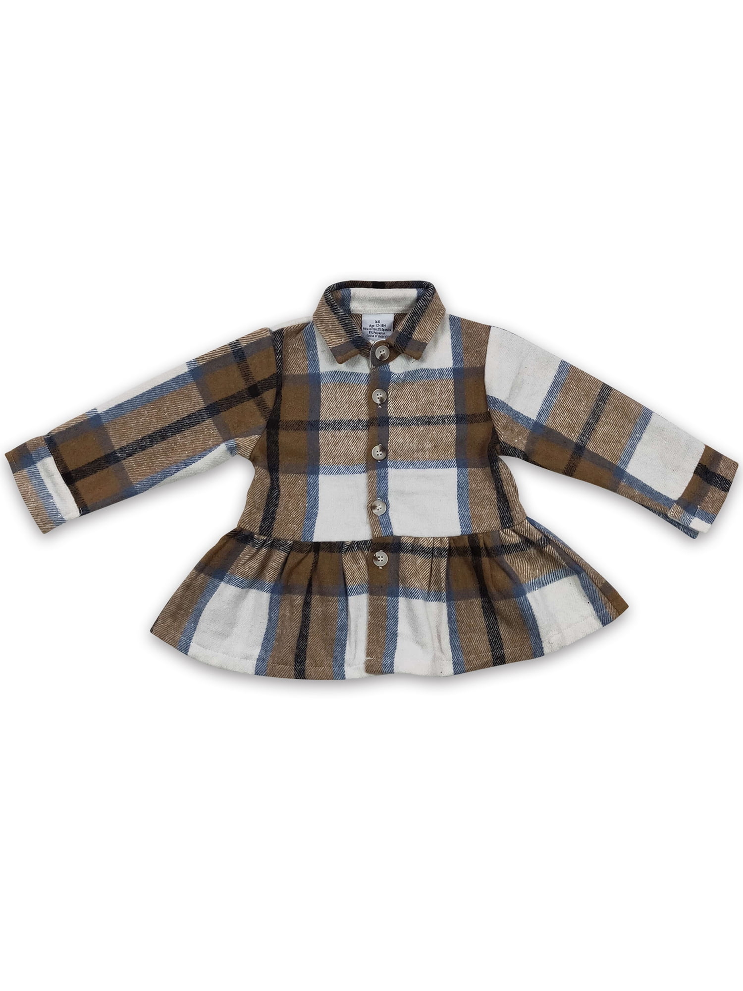 YAWOO New Flannel Girl Plaid Jacket Long Sleeve Button Down Shirts ...