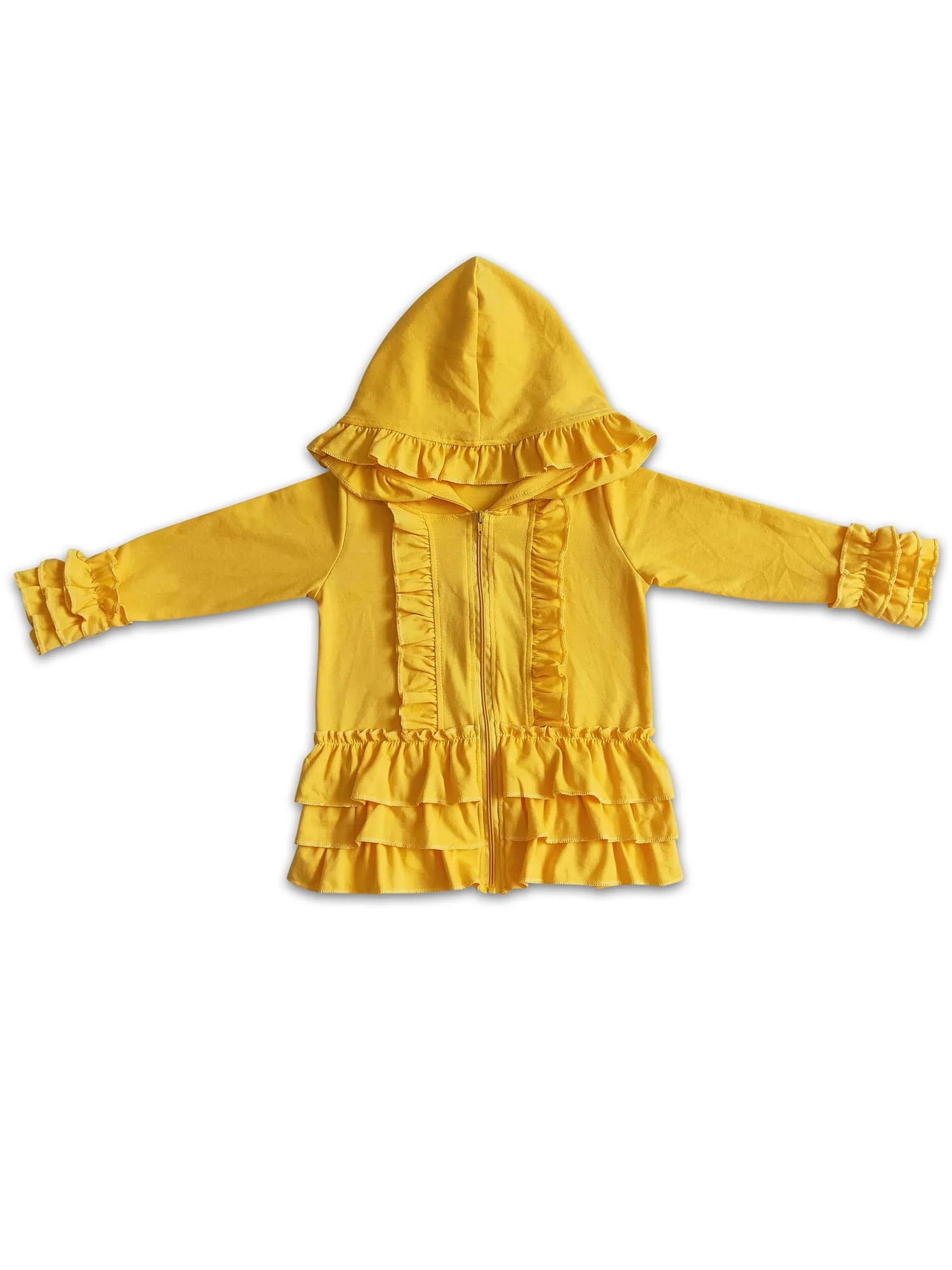 YAWOO Toddle Clothes Little Girls Zip-Up Hoodies Cotton Pink Solid ...