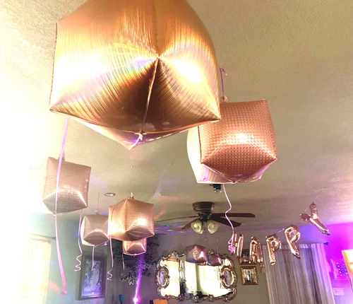 YAY! + 6 LASER FOIL CUBES GRAD BIRTHDAY CELEBRATION PARTY GRADUATION ...