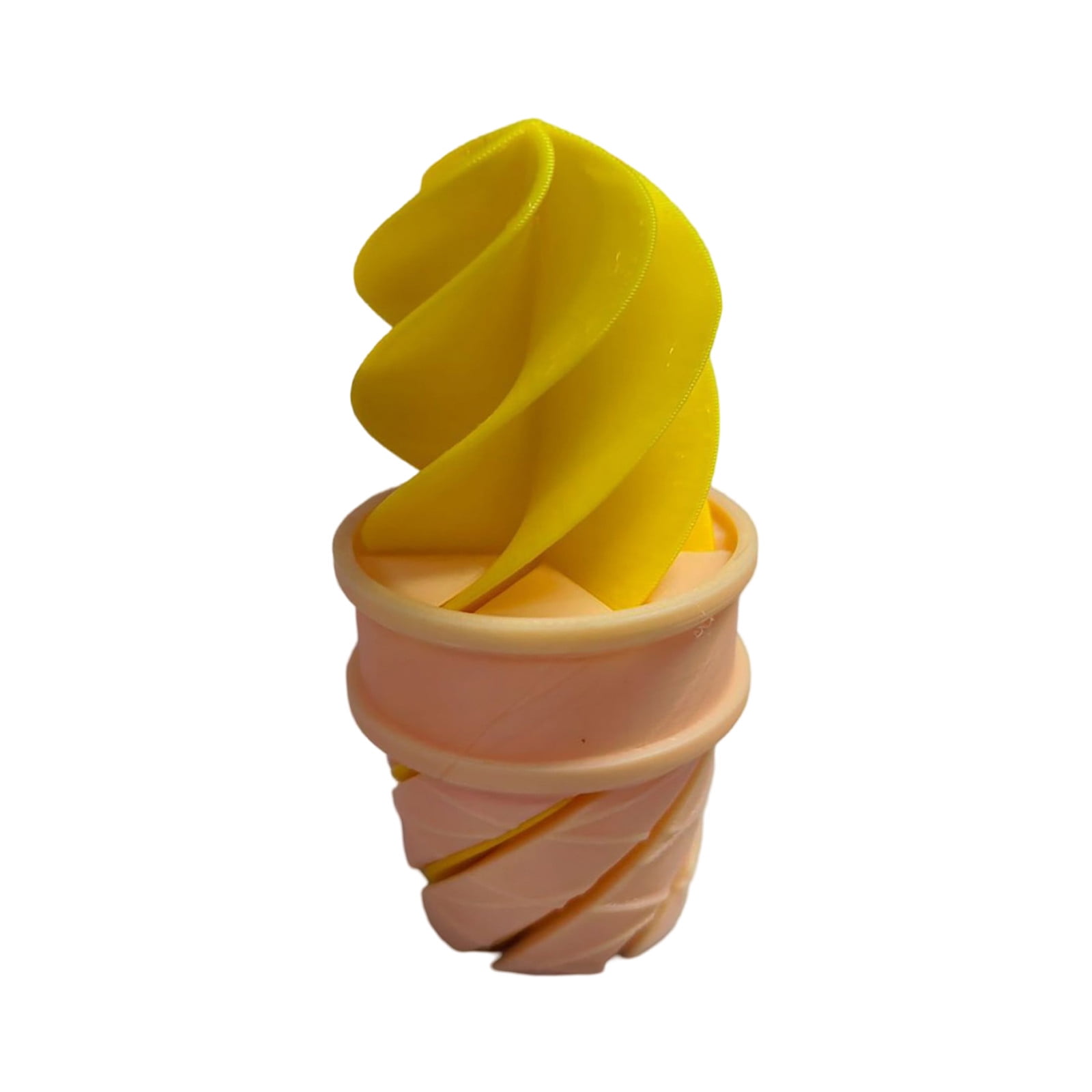 YAYUBA 3D Printed ice Cream Spiral Cone, Impossible Shuttle Vortex, 2 ...