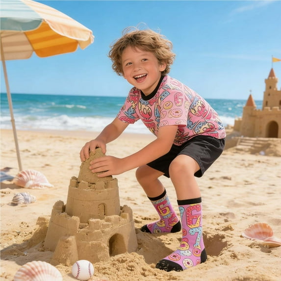 YAYUBA 6 7 Socks Kids Funny Ice Cream Drip 67 Meme Six Seven Socks ...