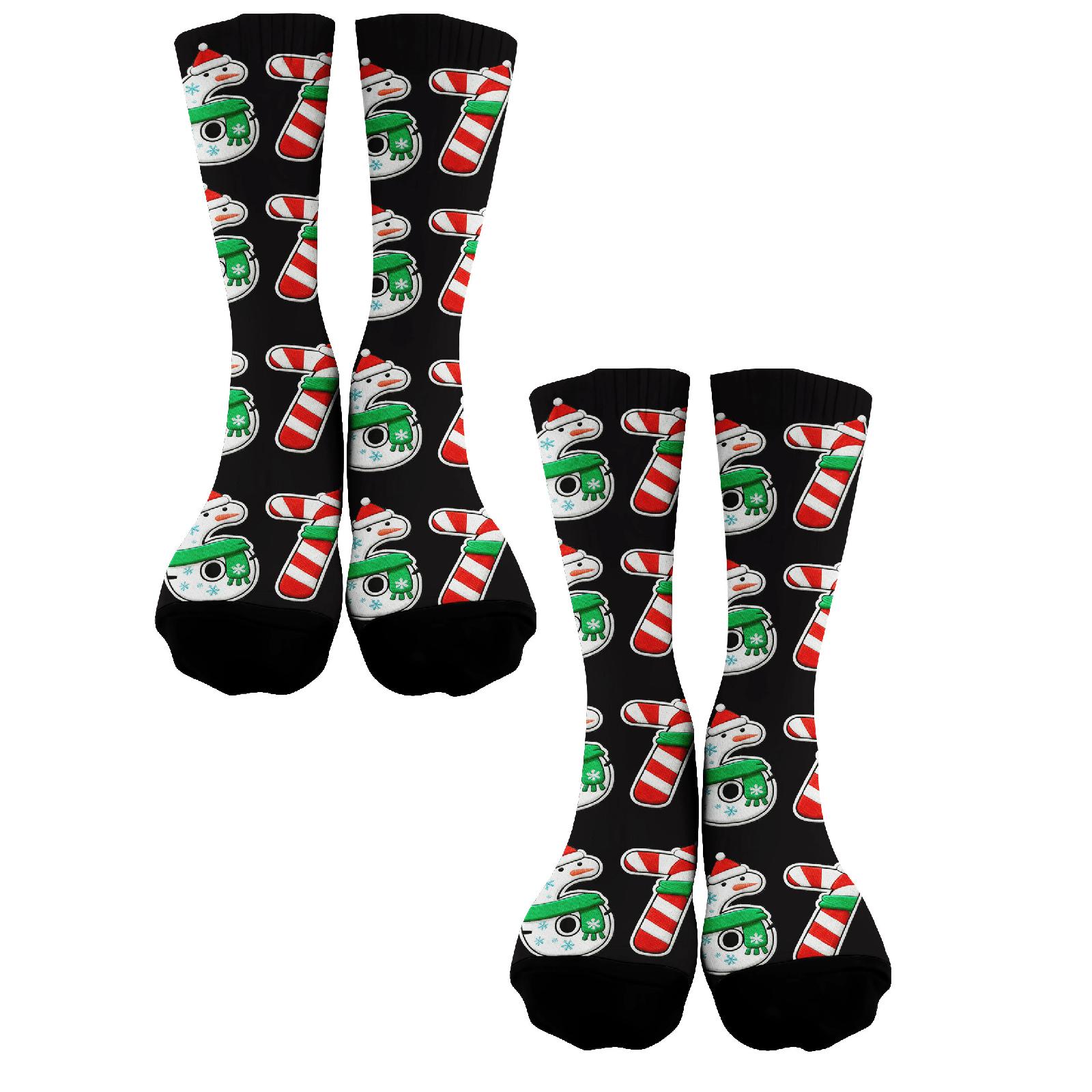 YAYUBA 67 Socks 67 Meme Six Seven Ice Cream Drip Funny Number 6 7 Socks ...