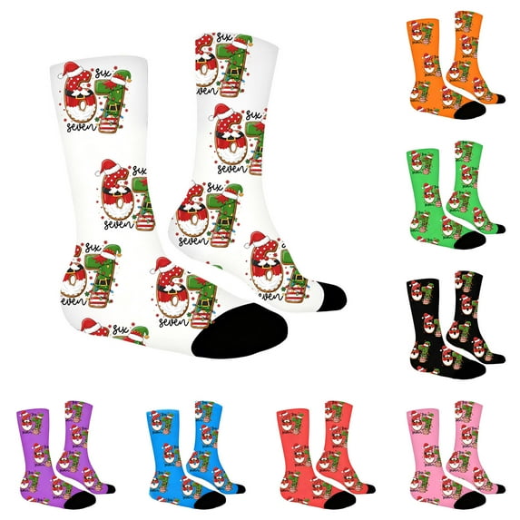 YAYUBA 67 Socks Kids Christmas 6 7 Meme Socks Funny 67 Creams Drips ...