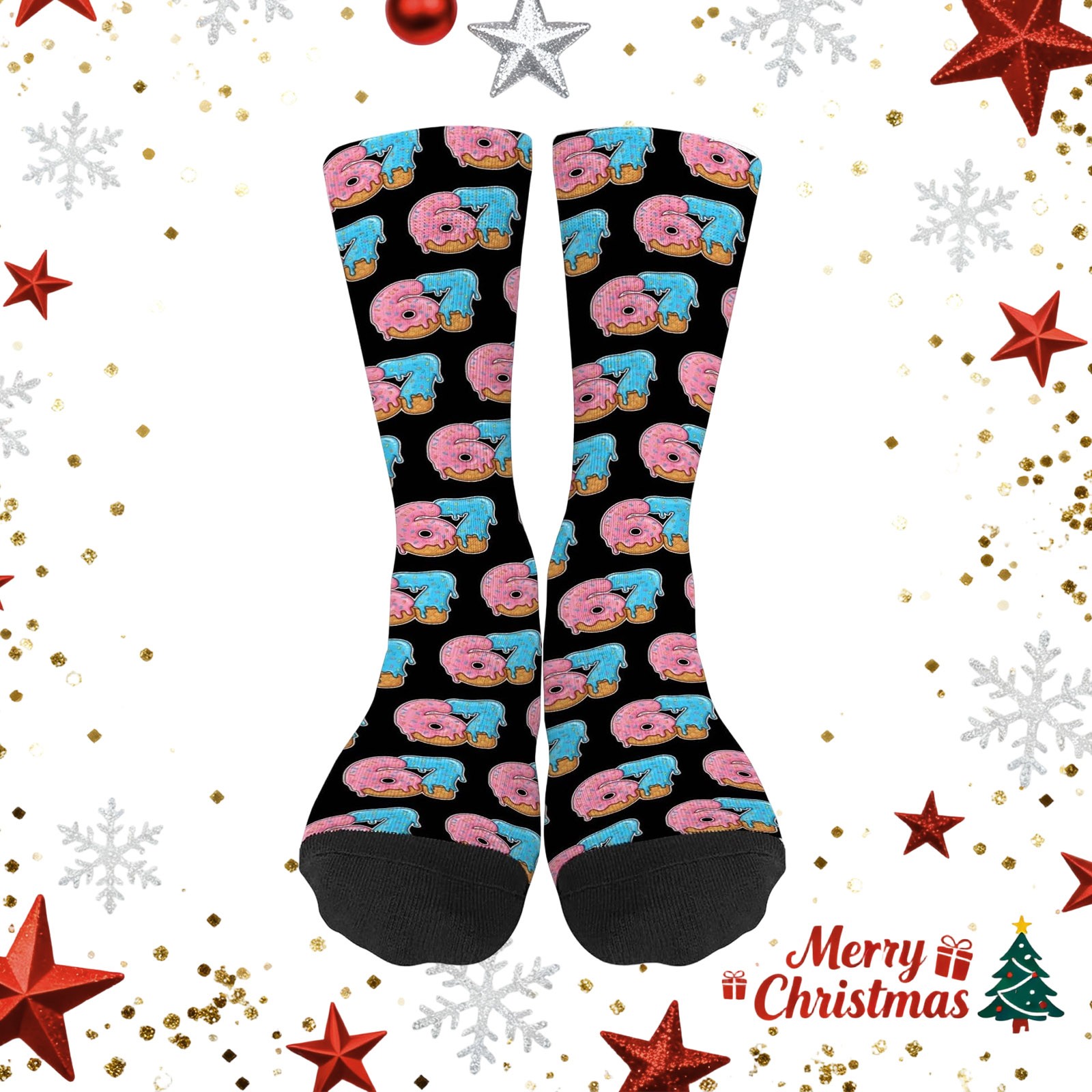 YAYUBA 67 Socks Kids Christmas 6 7 Meme Socks Funny 67 Creams Baseball ...