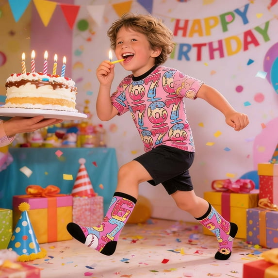 YAYUBA 67 Socks Kids Funny Ice Cream 67 Meme Six Seven Socks Novelty ...