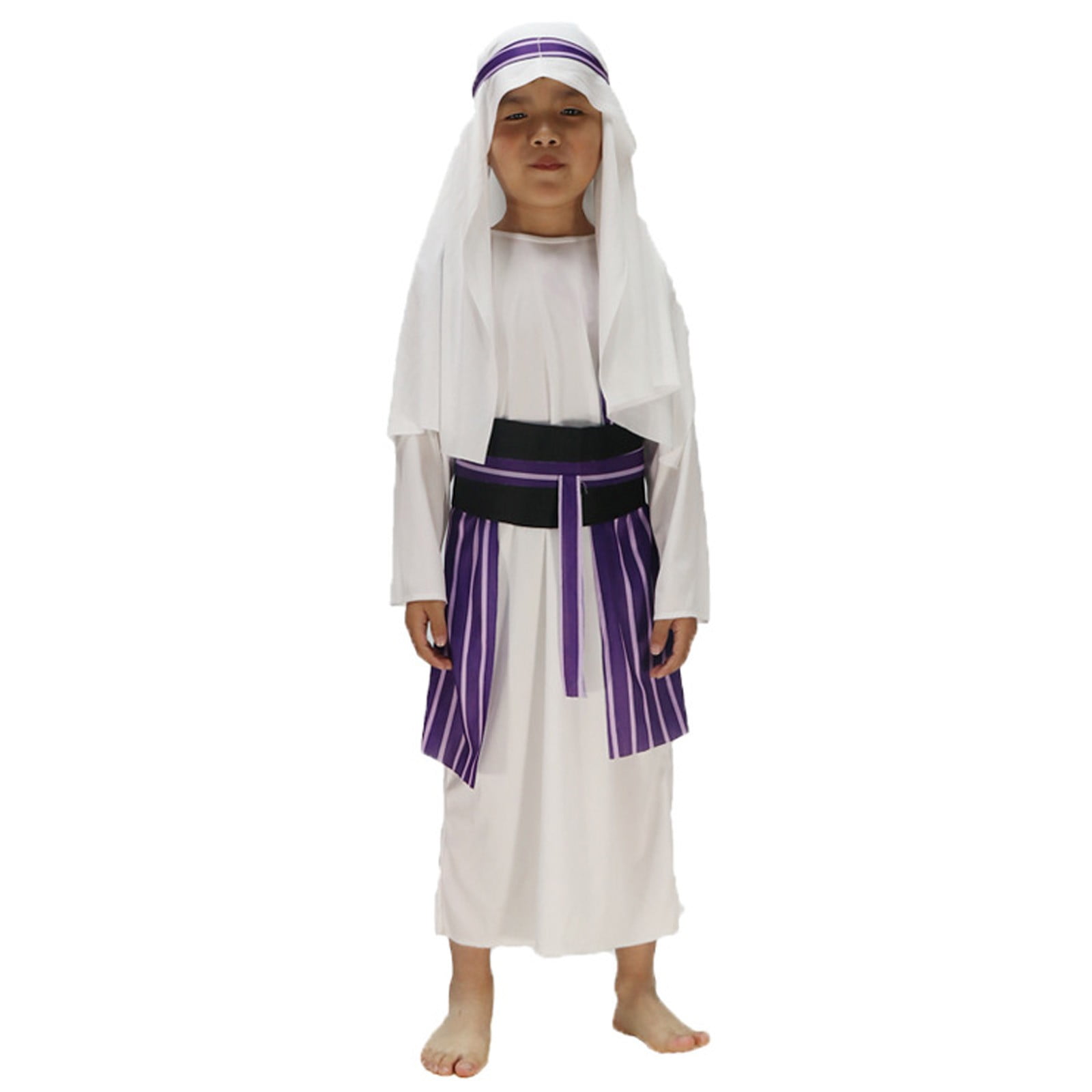 YAYUBA Boys Saint Joseph Set for Kids Saint Robe with Headpiece Waist ...