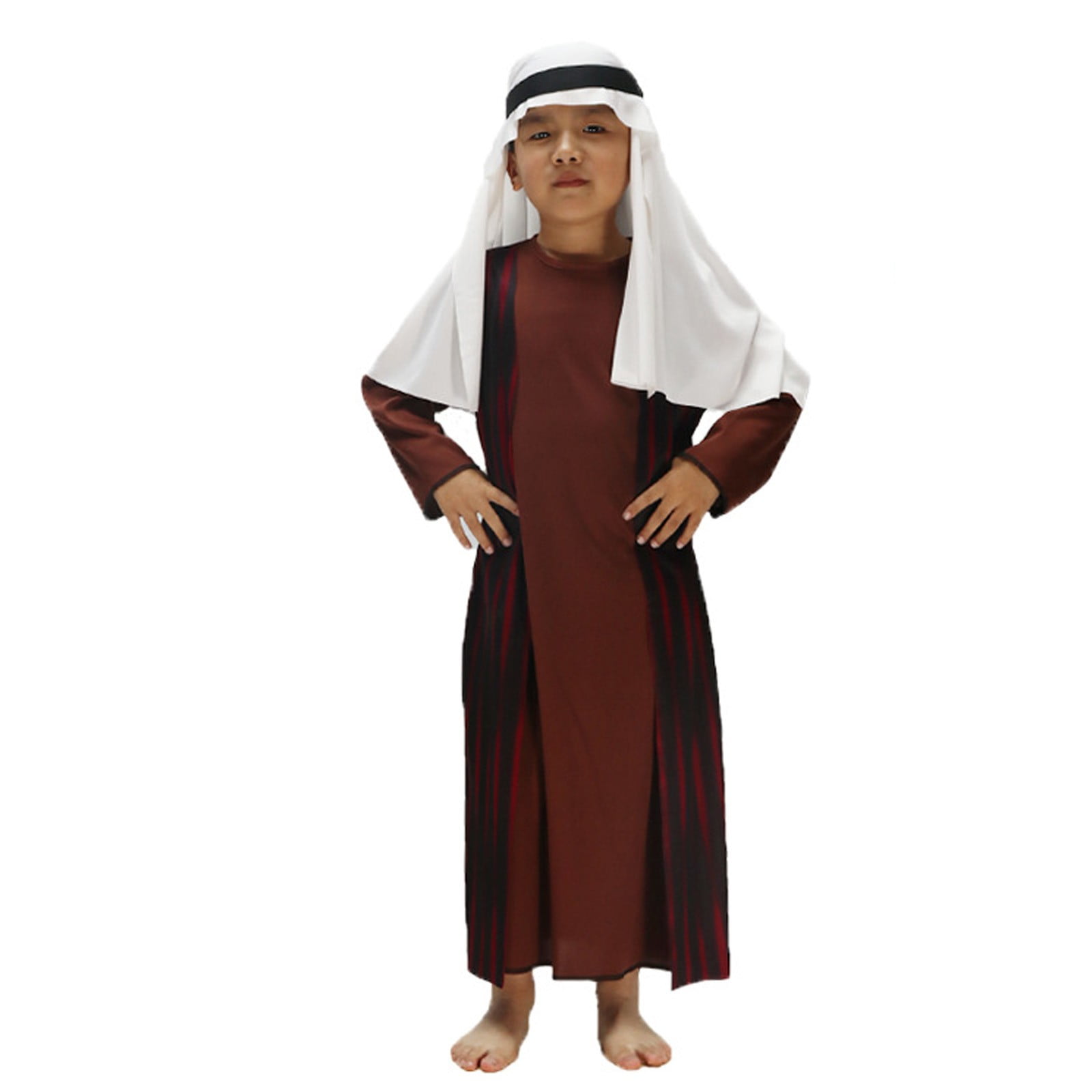 YAYUBA Boys Saint Joseph Set for Kids Saint Robe with Headpiece Waist ...