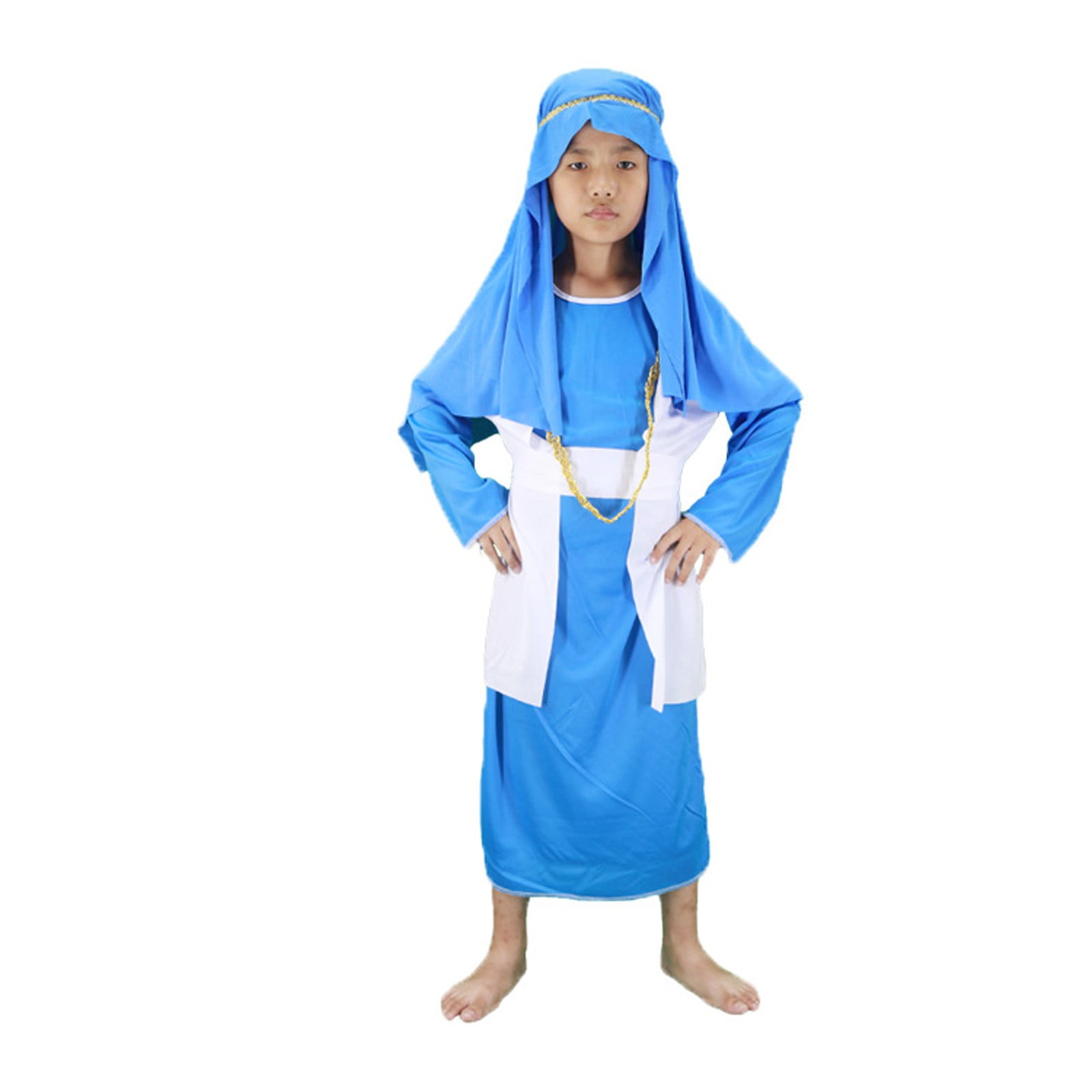 YAYUBA Boys Saint Joseph Set for Kids Saint Robe with Headpiece Waist ...