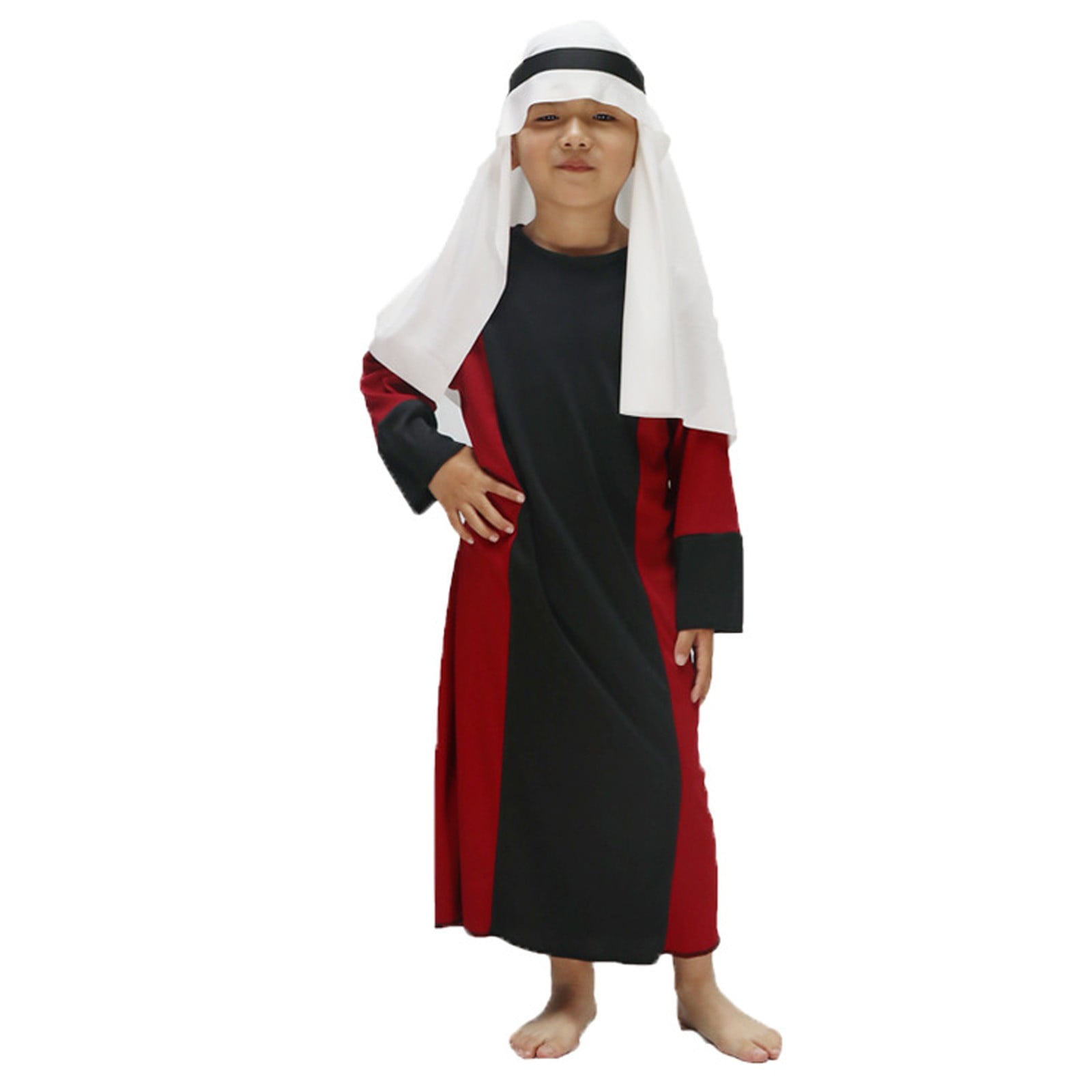 YAYUBA Boys Saint Joseph Set for Kids Saint Robe with Headpiece Waist ...