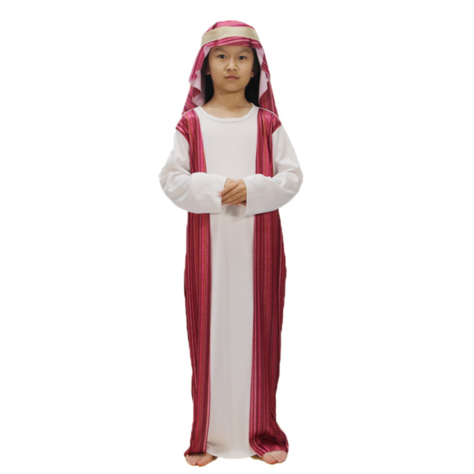 YAYUBA Boys Saint Joseph Set for Kids Saint Robe with Headpiece Waist ...