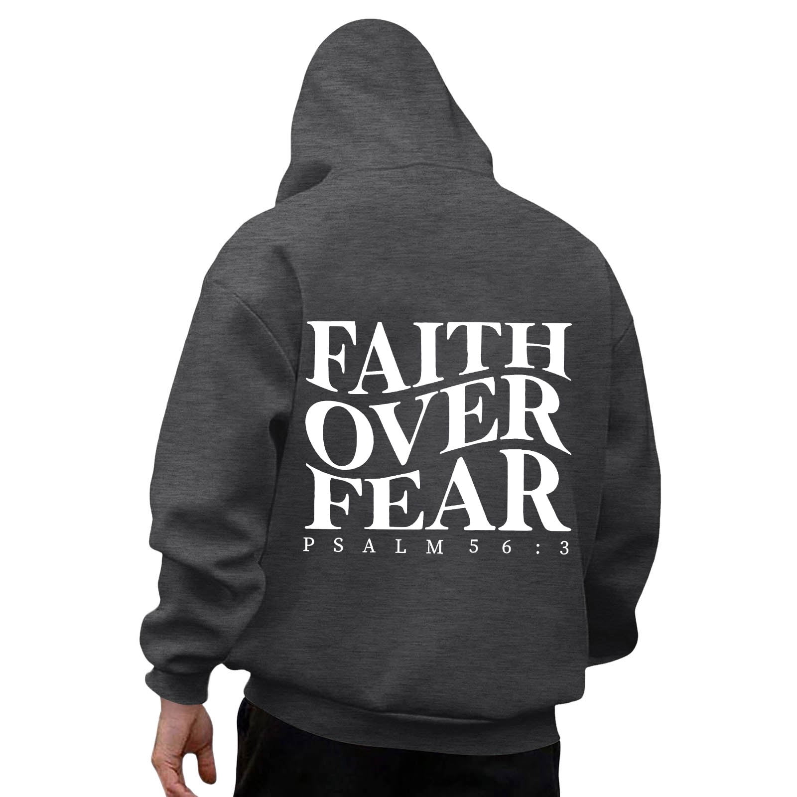 YAYUBA Christian Hoodies for Men Inspirational Religious Faith Cross ...