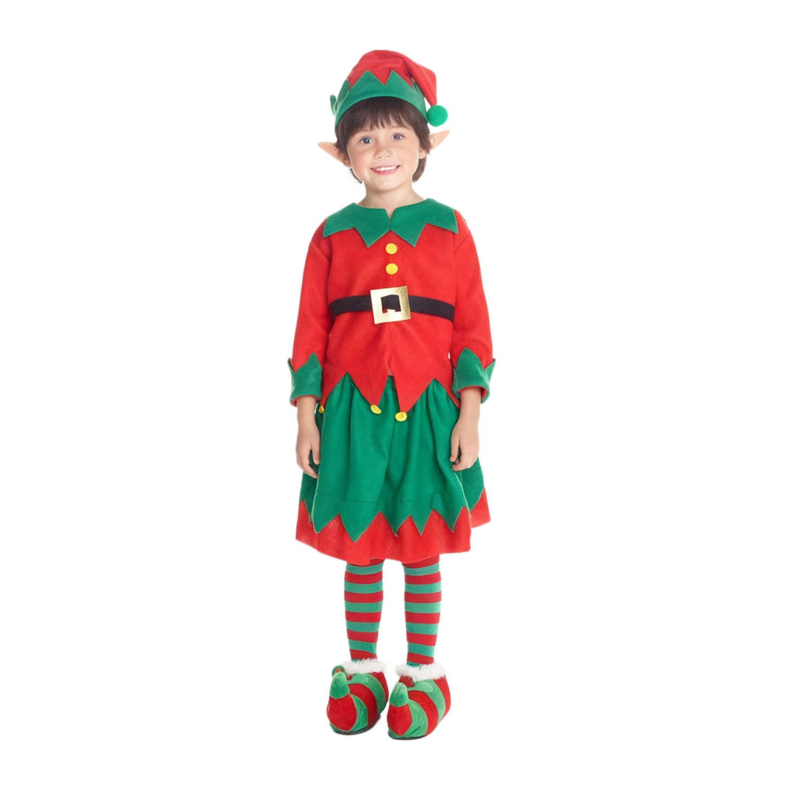 YAYUBA Christmas Dresses for Girls Elf Outfits for Girls Christmas ...