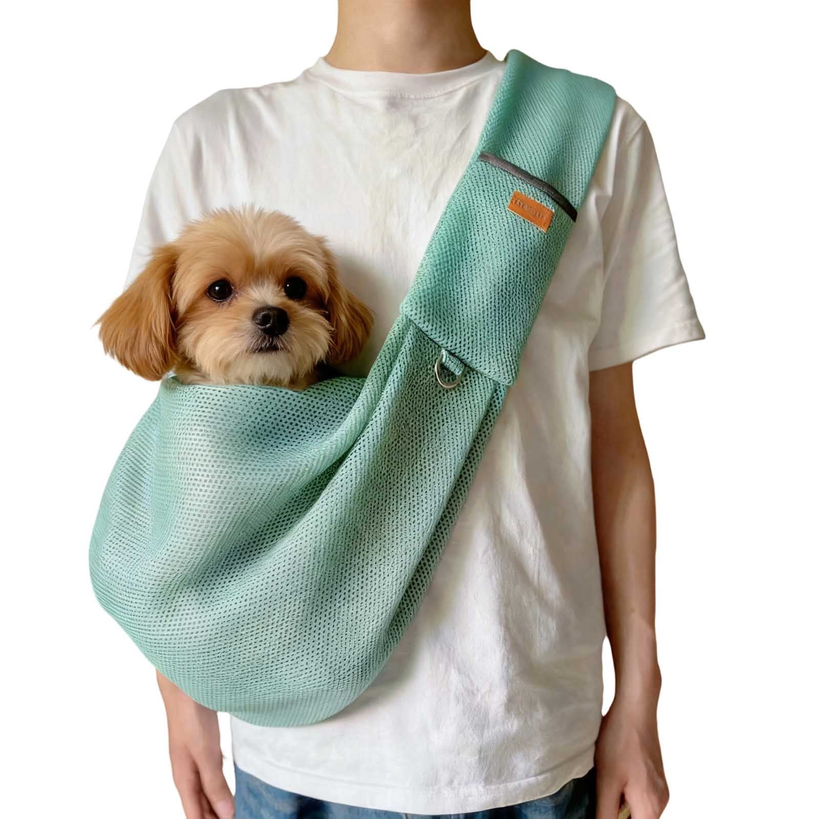 YAYUBA Dog Carrier Cat Carrier Pet Sling Bag Small Dog Pouch Bag Hands ...