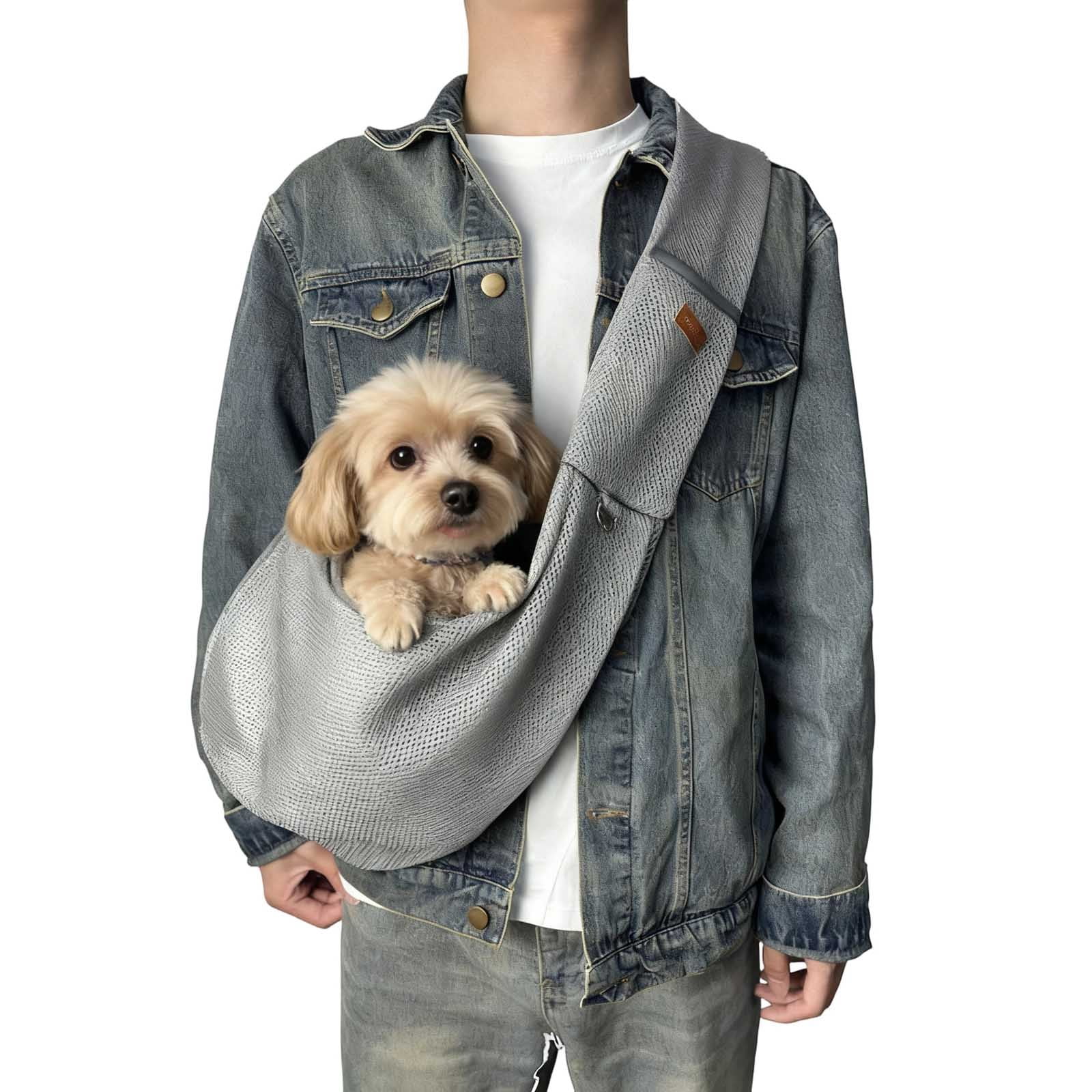 YAYUBA Dog Carrier Cat Carrier Pet Sling Bag Small Dog Pouch Bag Hands ...