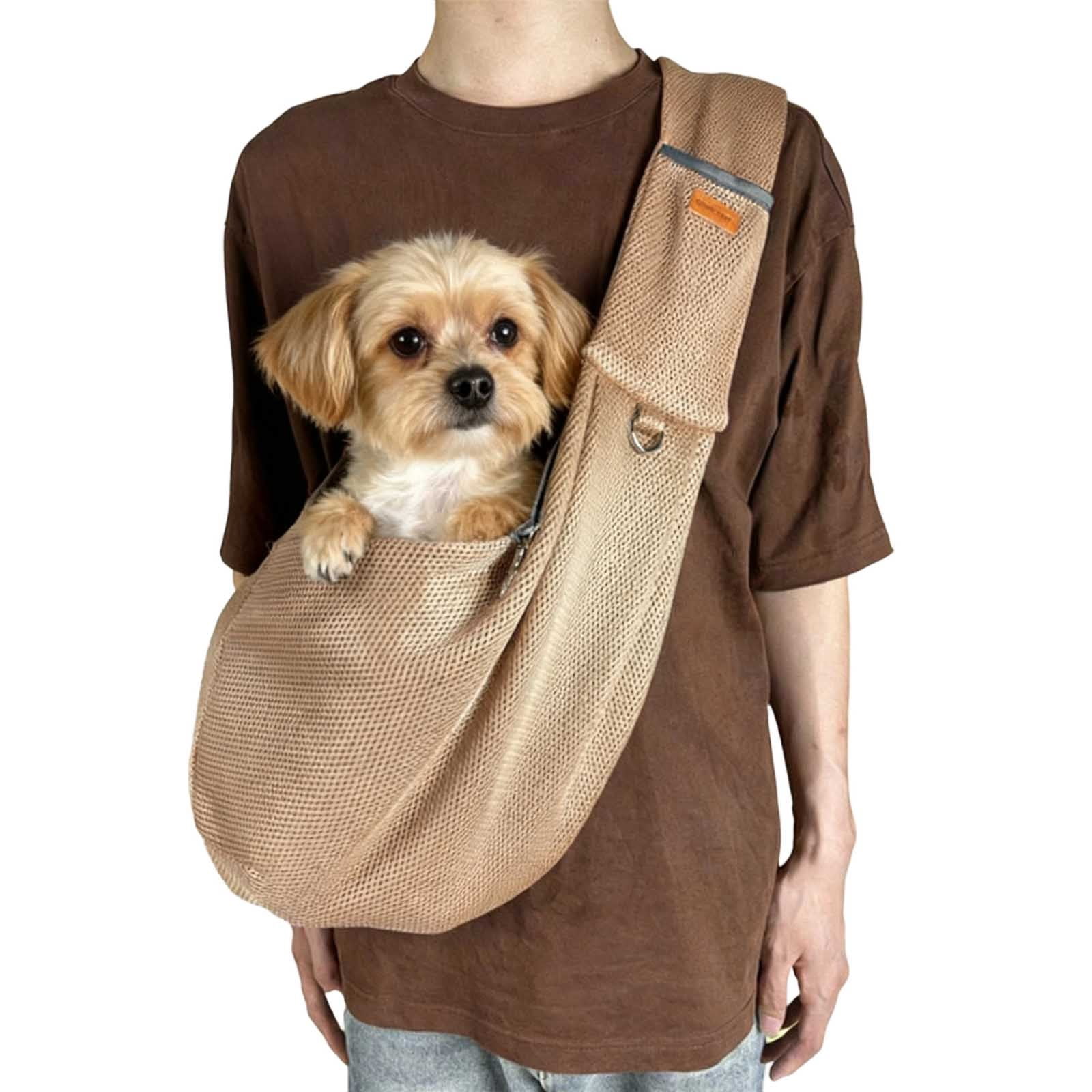 YAYUBA Dog Carrier Cat Carrier Pet Sling Bag Small Dog Pouch Bag Hands ...