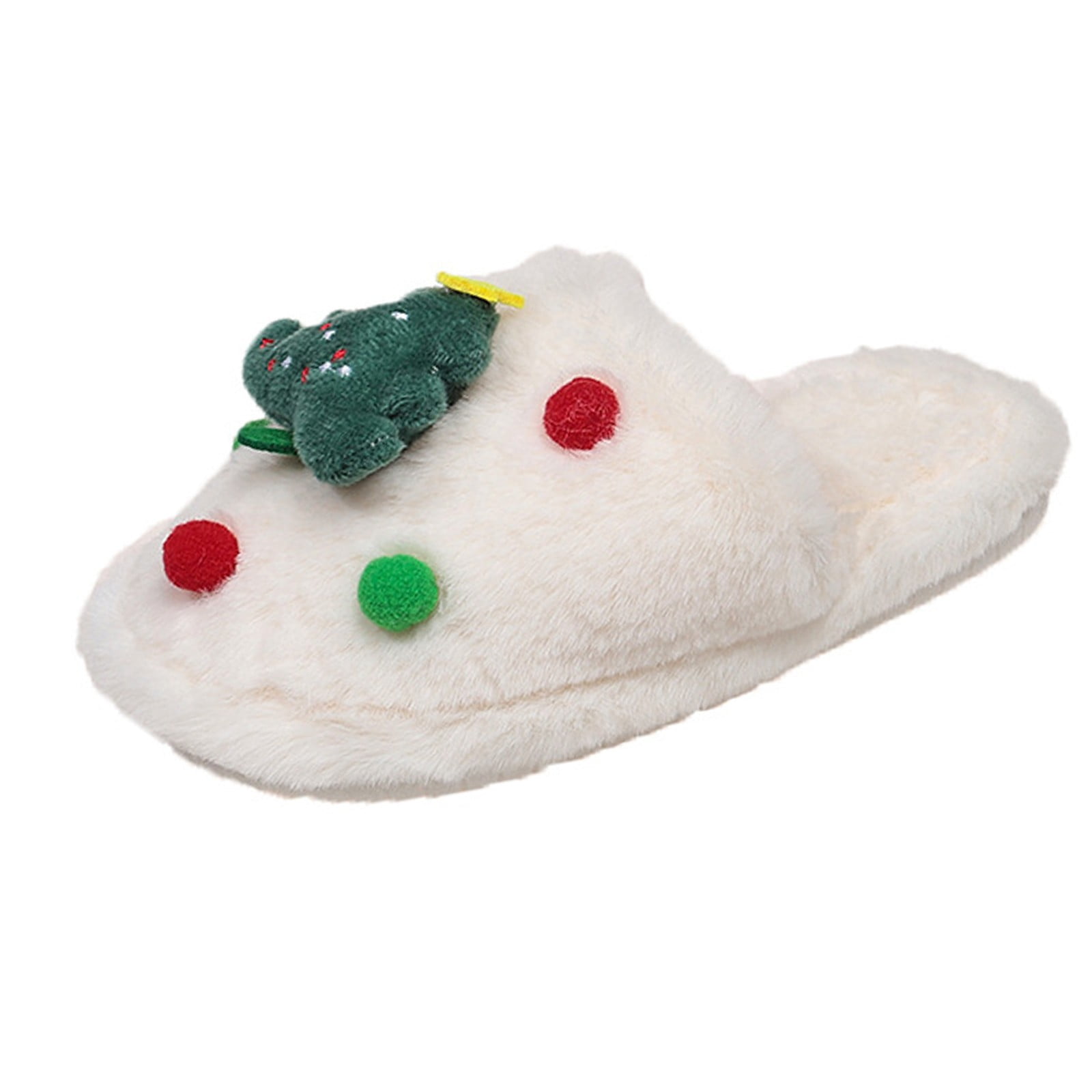 YAYUBA Girls Slippers Size 2,Winter Girls And Boys Heart Embroidery ...