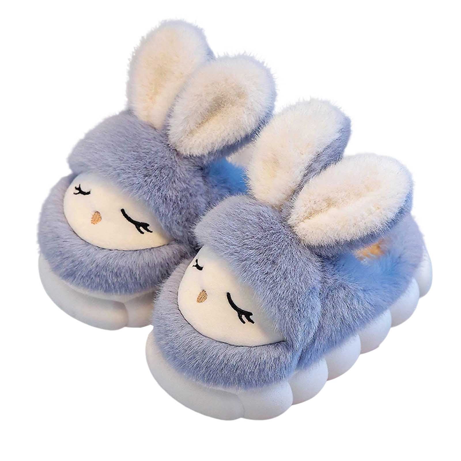 YAYUBA Kids Bedroom Slippers,Winter Girls Slippers Cozy Soft Sole ...