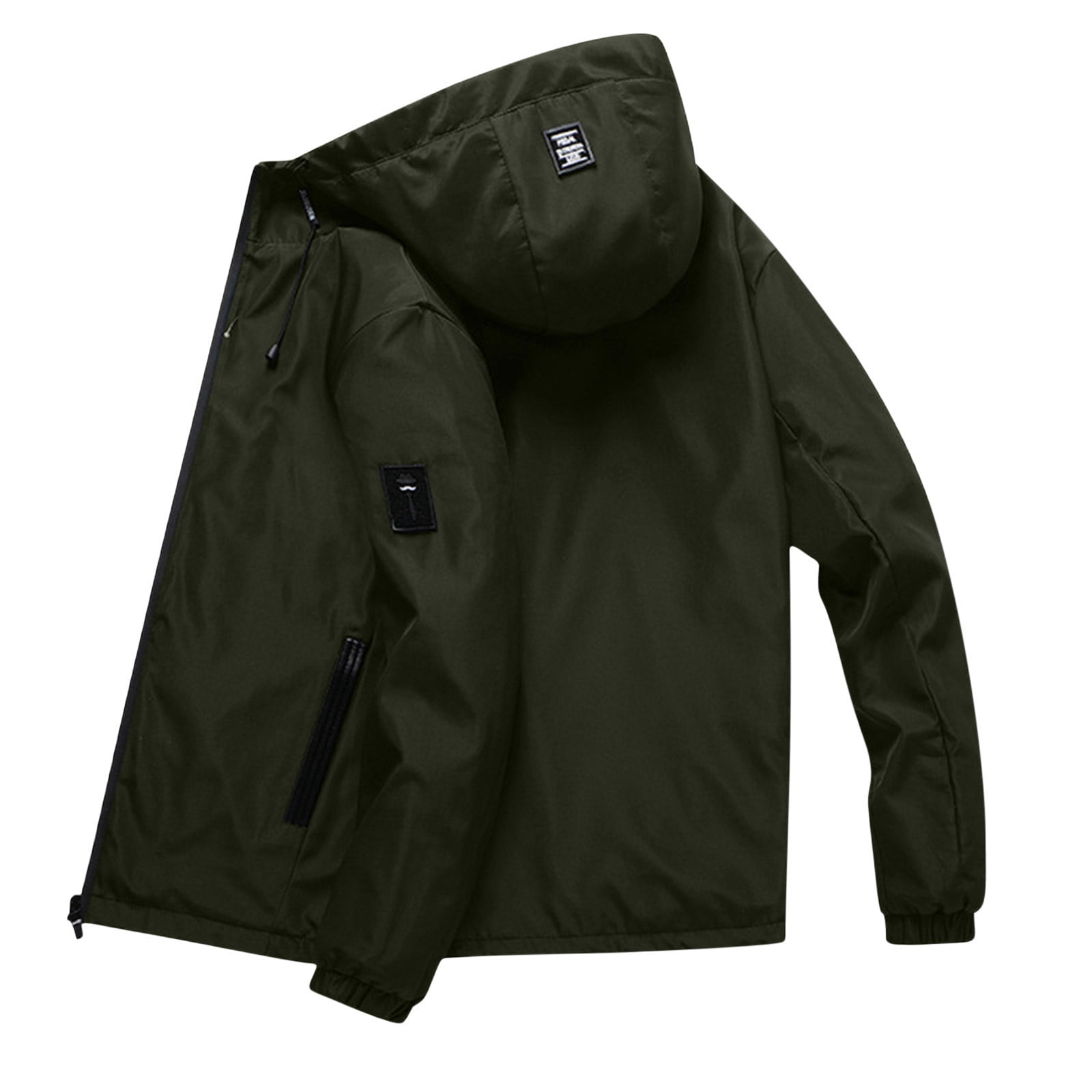 YAYUBA Men's Lightweight Waterproof Folding Hooded Down Jacket Top ...