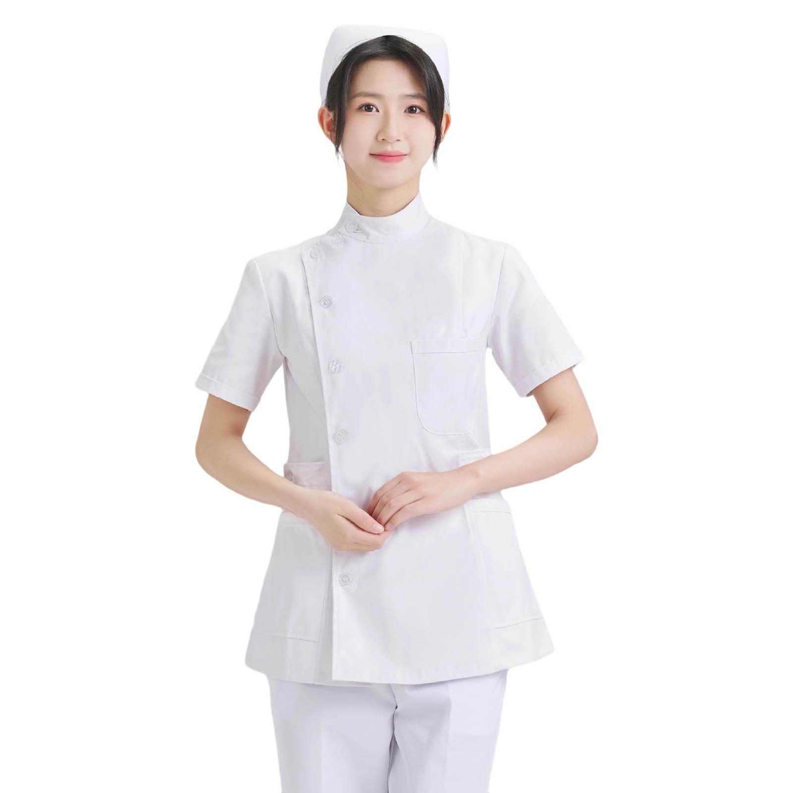 YAYUBA Professional Lab Coat for Women, Full Sleeve Poly Long Medical ...