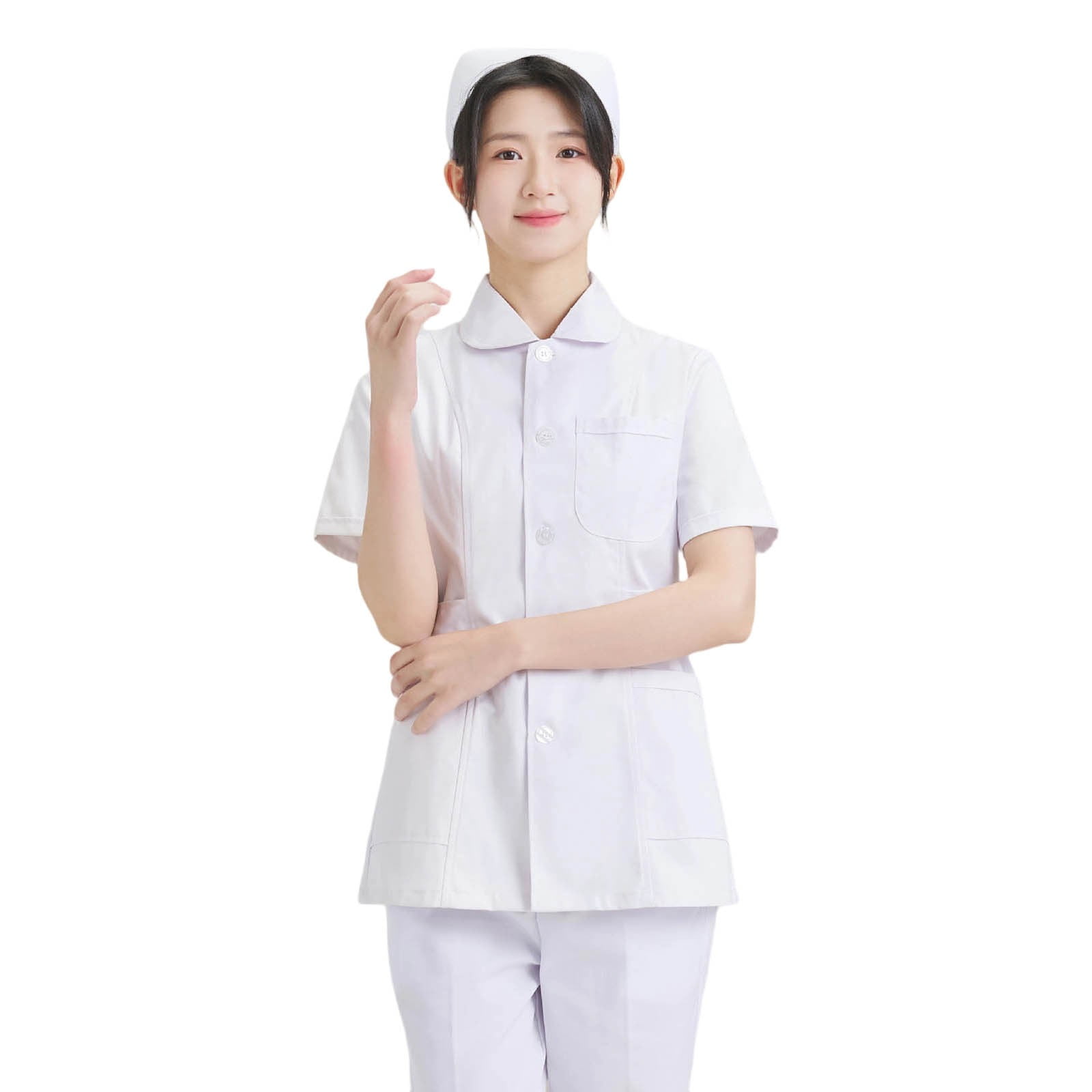 YAYUBA Professional Lab Coat for Women, Full Sleeve Poly Long Medical ...