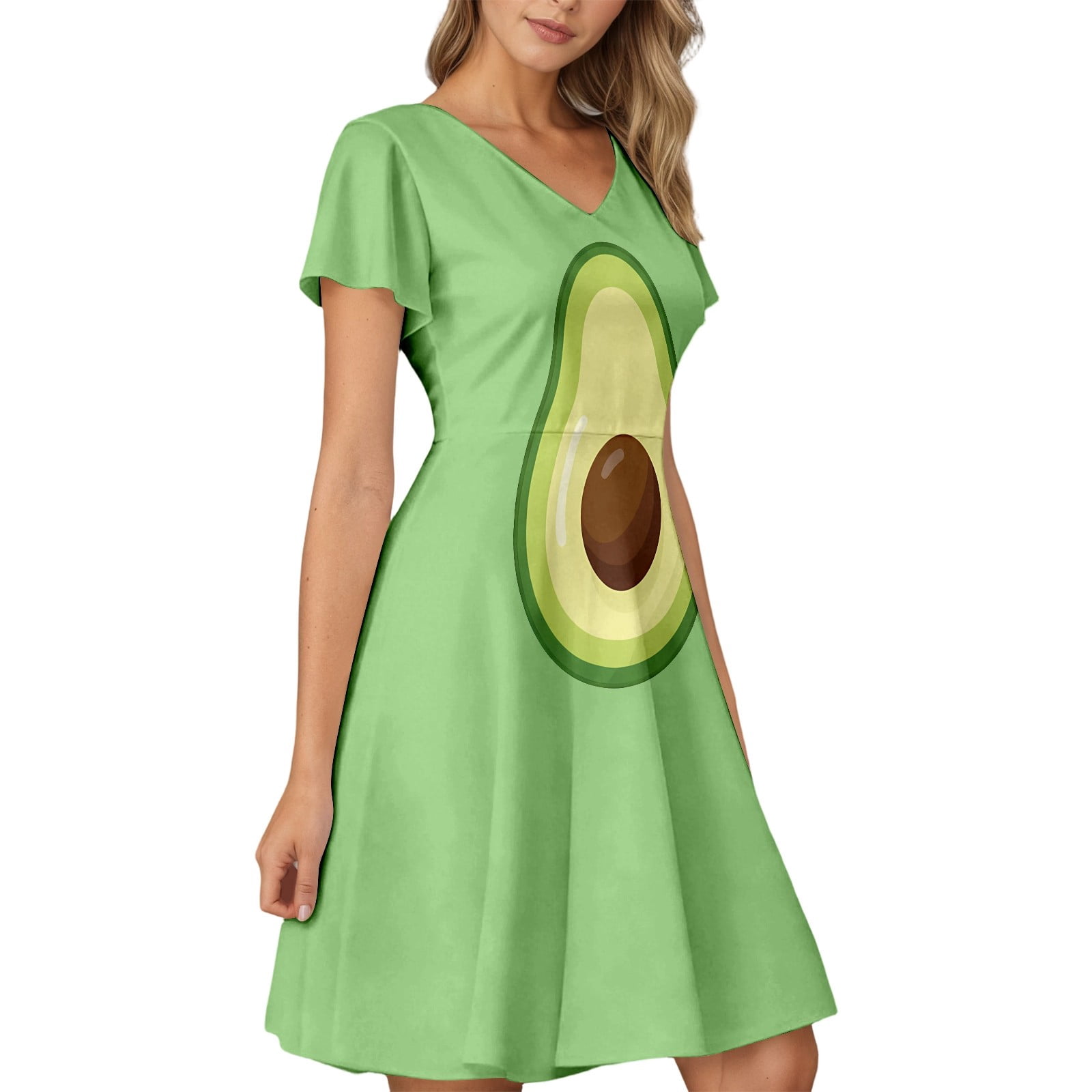 YAYUBA Summer Dresses for Women Fun Fruit Outfit 2026 Short Sleeve ...