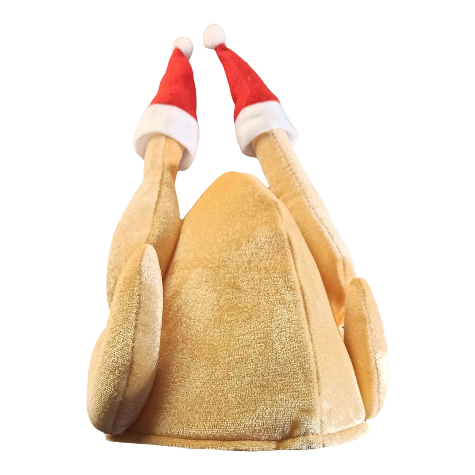 YAYUBA Thanksgiving Roasted Turkey Hat, Plush Turkey Cap for Kids Women ...