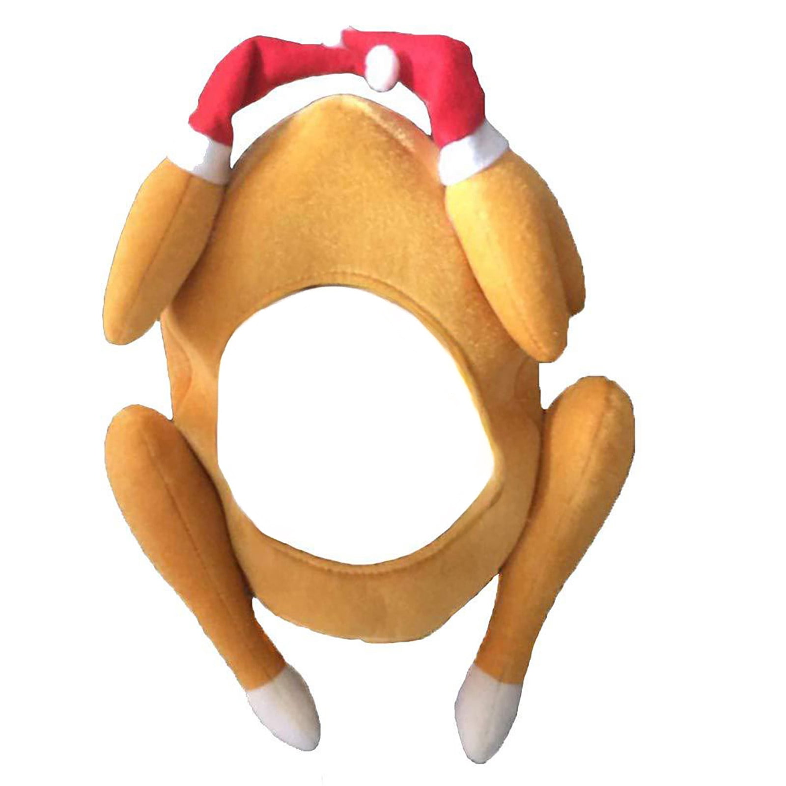 YAYUBA Thanksgiving Roasted Turkey Hat, Plush Turkey Cap for Kids Women ...