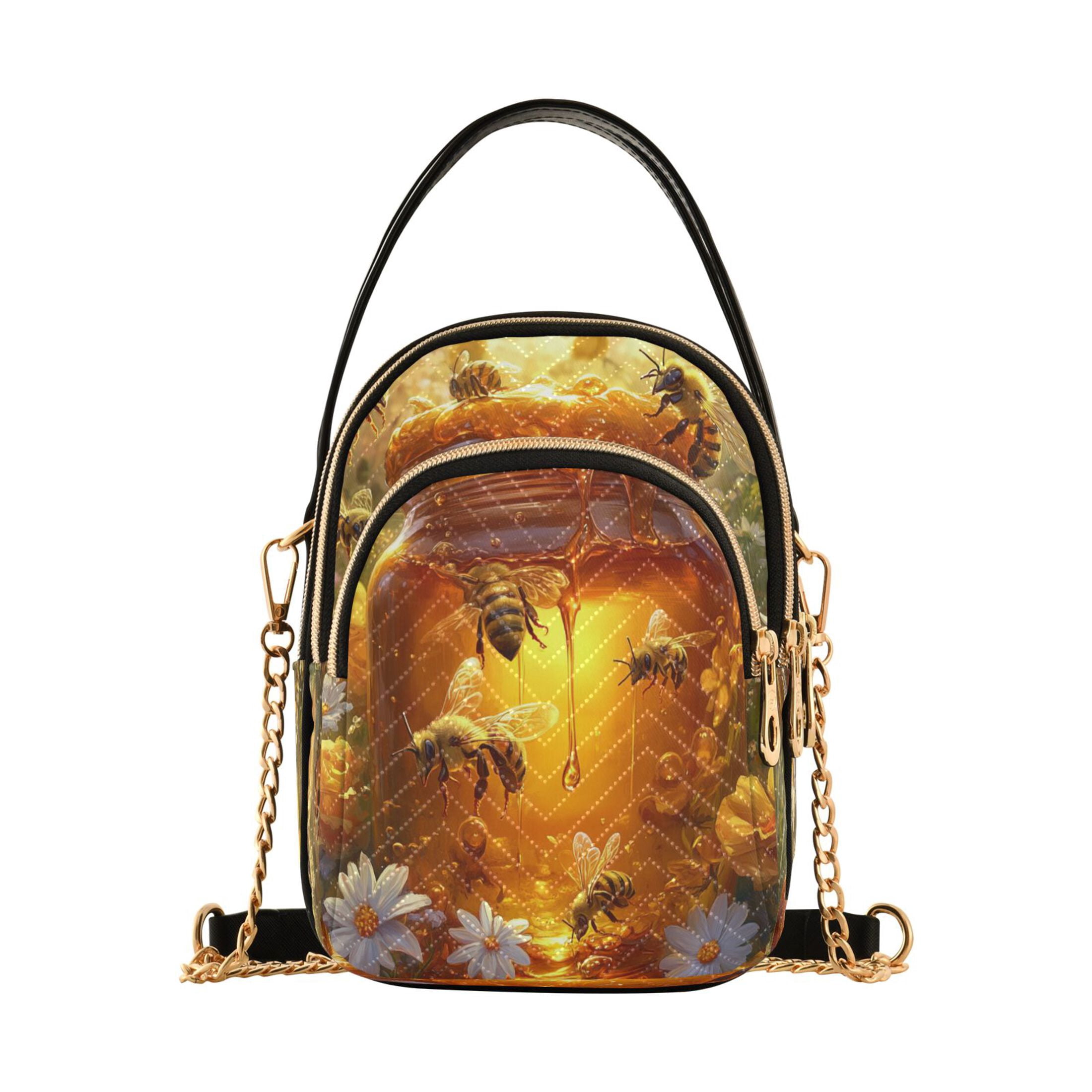 YAZAOO Cross Body Fashion Shoulder Waist Purse Bags Busy Bee Take Honey ...