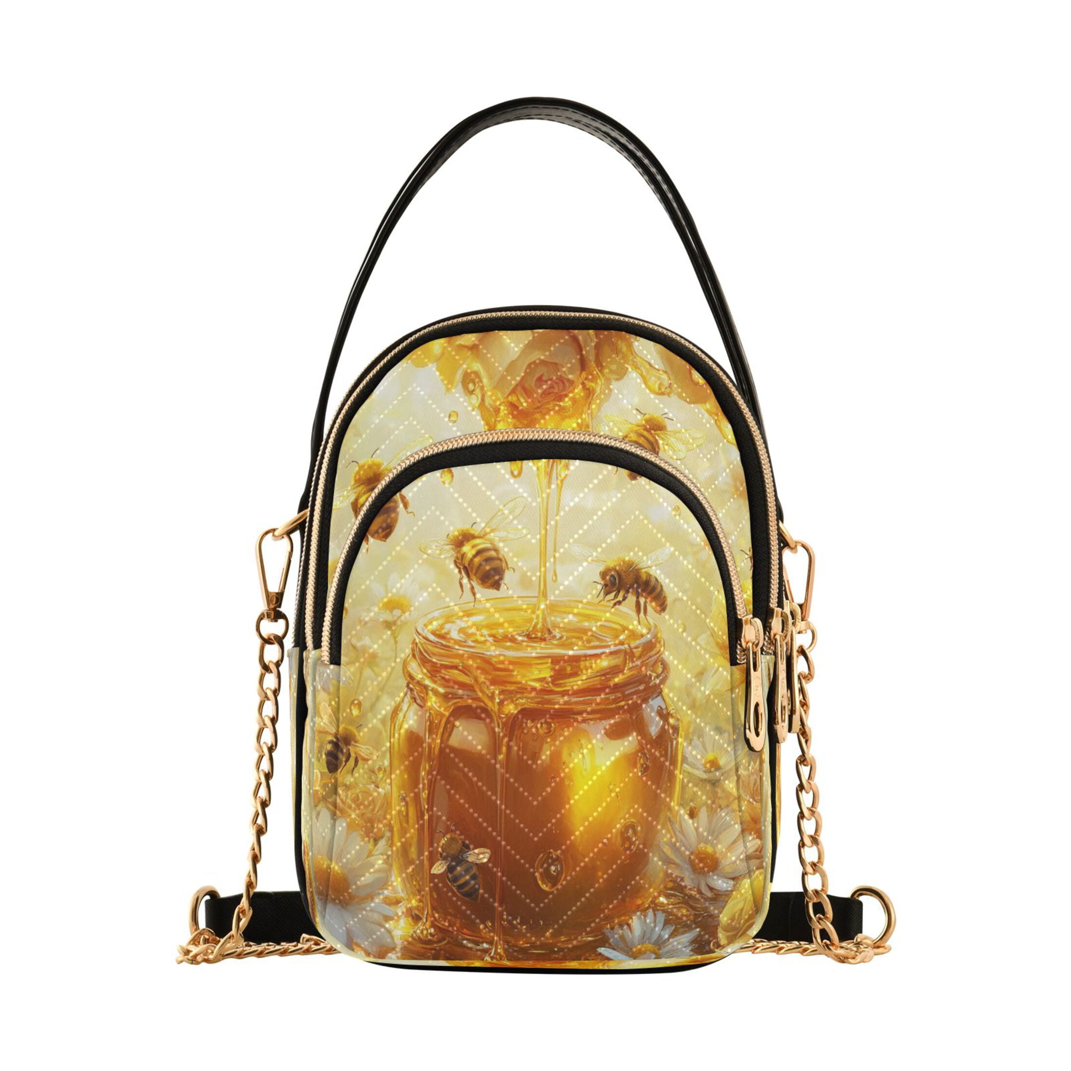 YAZAOO Cross Body Fashion Shoulder Waist Purse Bags Cute Bee Take Honey ...