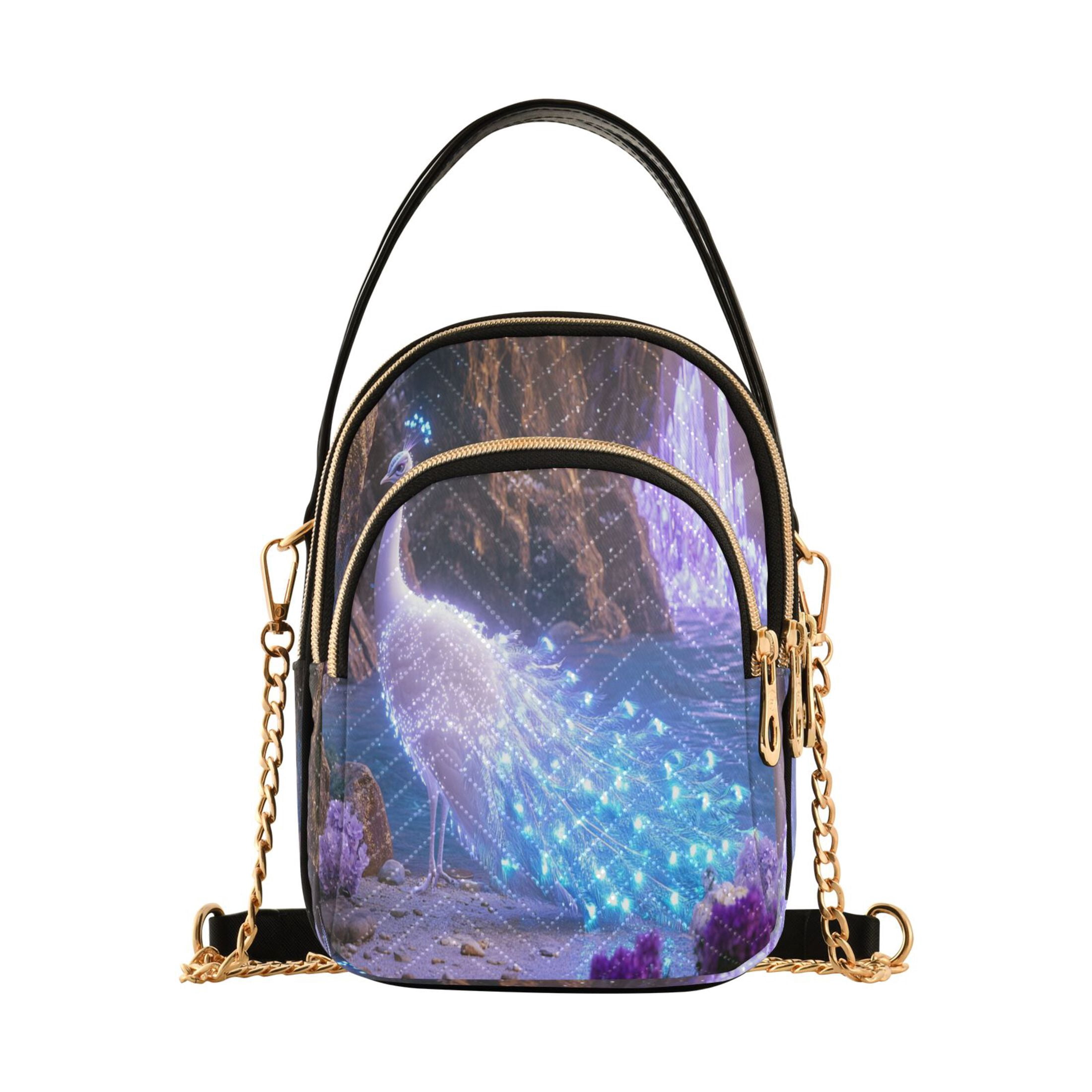 YAZAOO Cross Body Fashion Shoulder Waist Purse Bags Fantasy Peacock ...