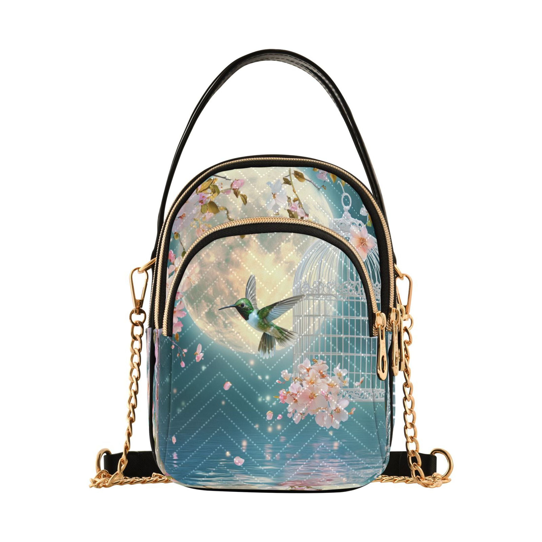 YAZAOO Cross Body Fashion Shoulder Waist Purse Bags Hummingbird Moon ...