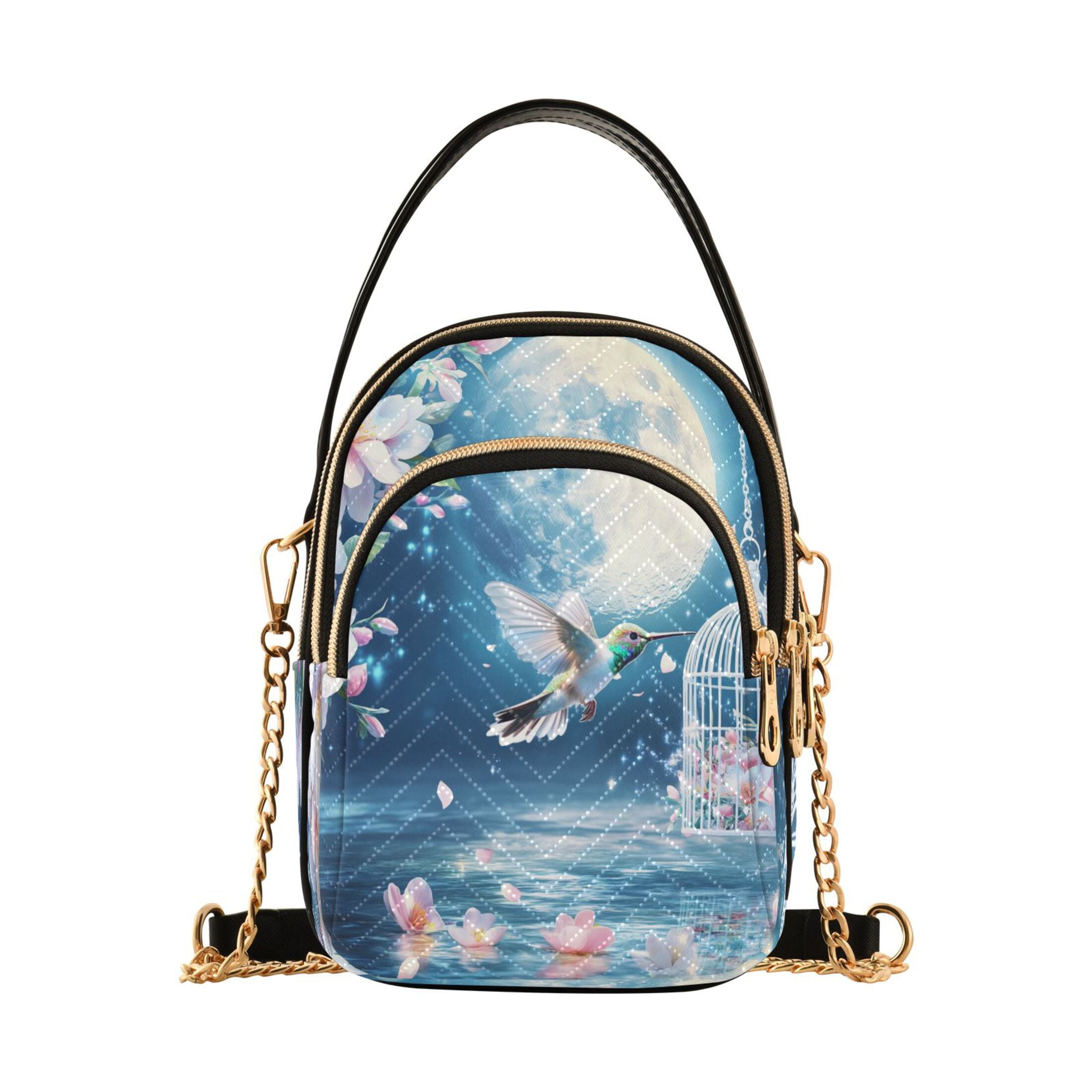 YAZAOO Cross Body Fashion Shoulder Waist Purse Bags Hummingbird Moon ...