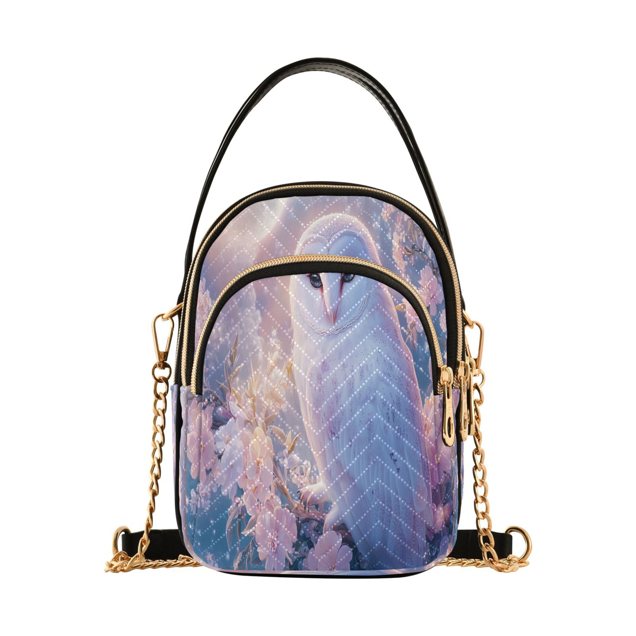 YAZAOO Cross Body Fashion Shoulder Waist Purse Bags Owl in Moonlit ...