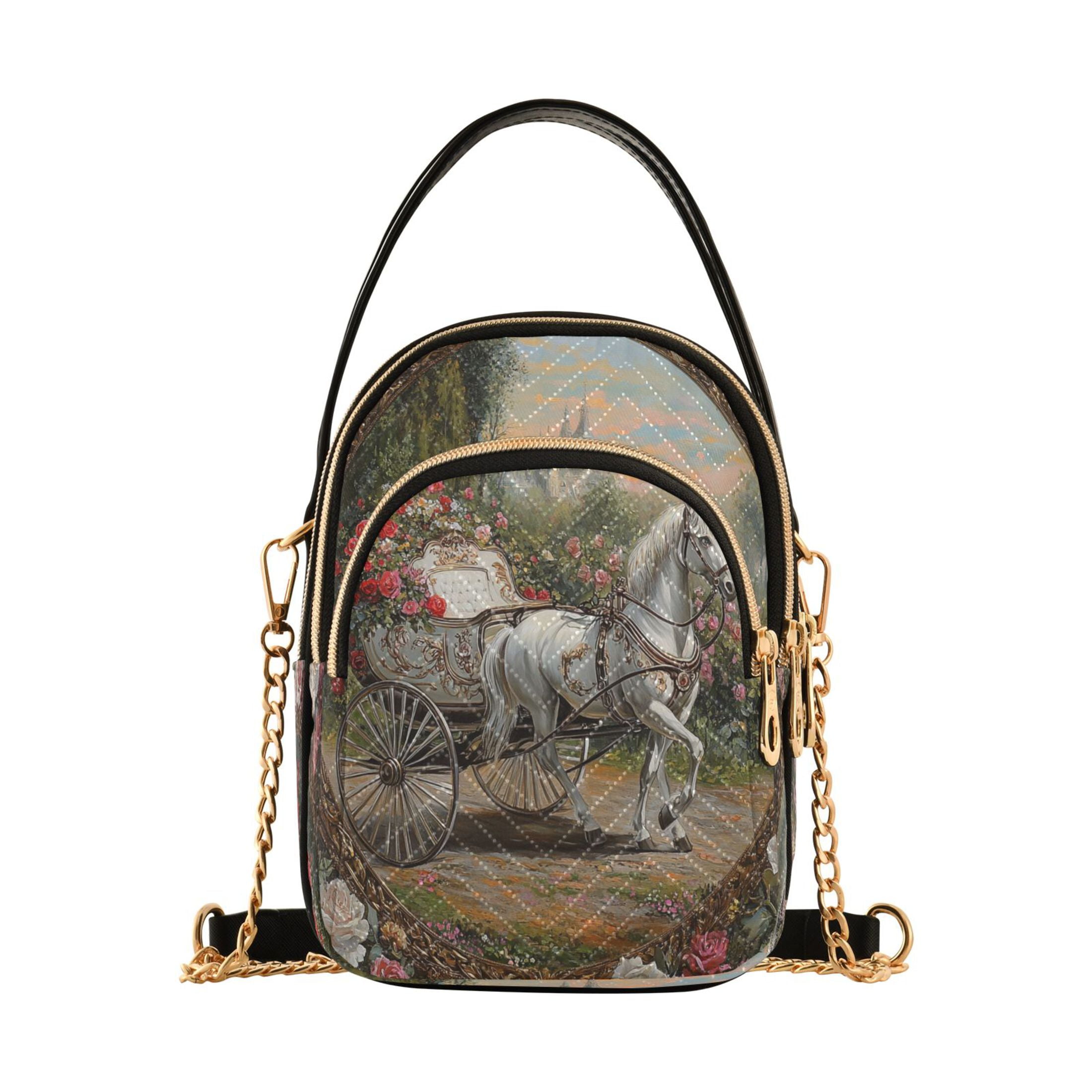 YAZAOO Cross Body Fashion Shoulder Waist Purse Bags White Horse in The ...