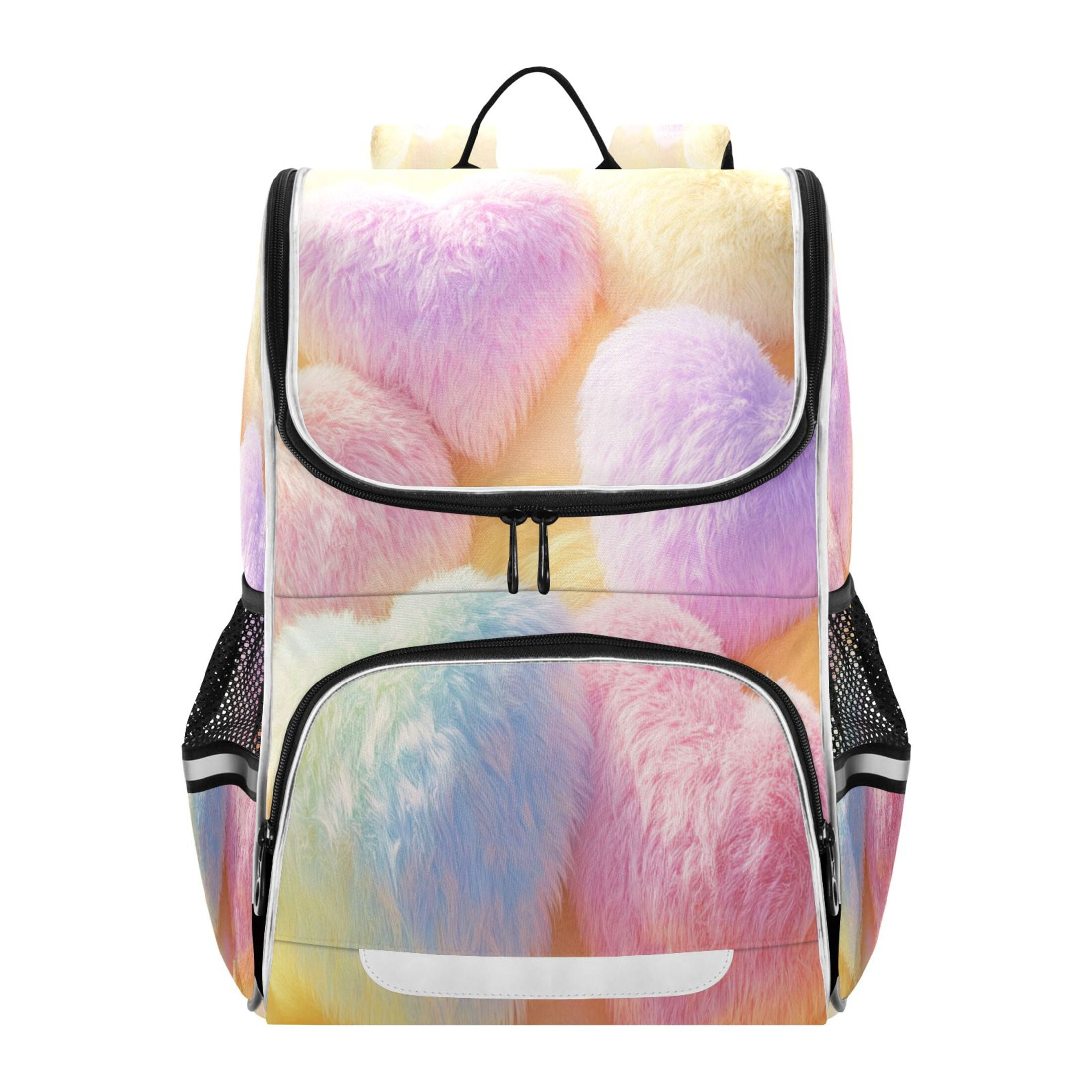 YAZAOO School Backpack Travel Bag Bookbags Bookbags Colorful Heart ...