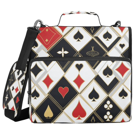 YAZAOO Zipper Binder trapper keeper Documents Organized Design Cards Of ...