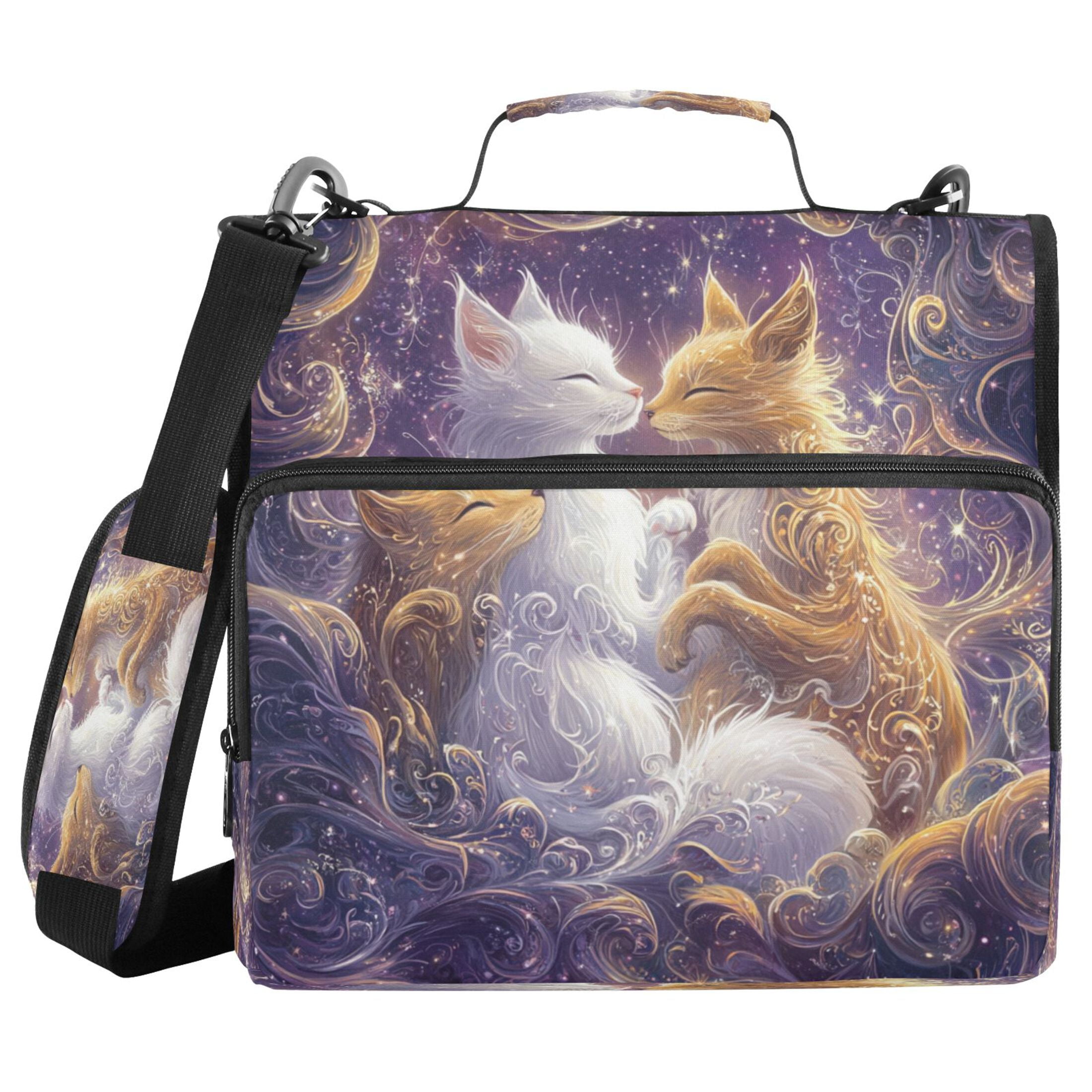 YAZAOO Zipper Binder trapper keeper Documents Organized Design Cats ...