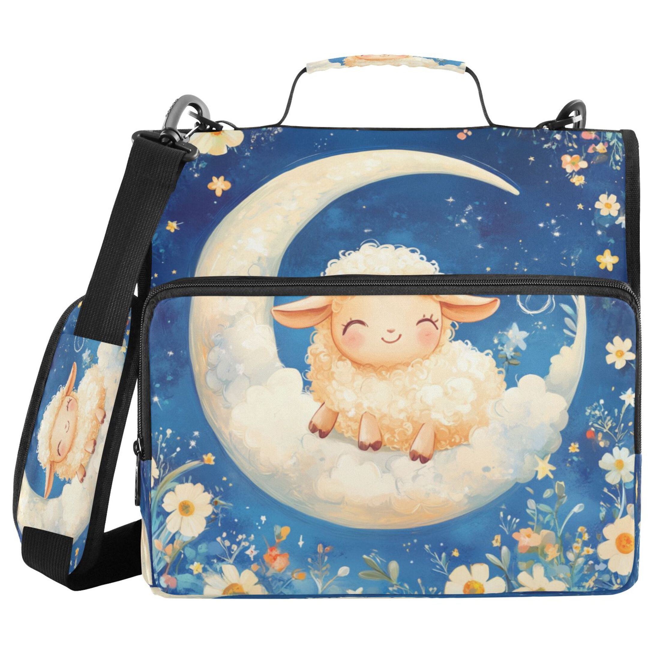 YAZAOO Zipper Binder trapper keeper Documents Organized Design Celestial Cuddle Printed ...