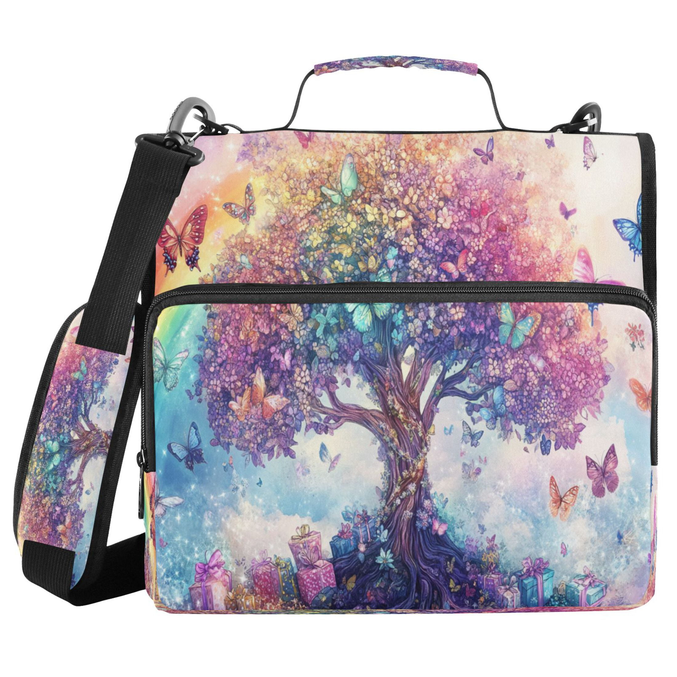 YAZAOO Zipper Binder trapper keeper Documents Organized Design Colorful ...