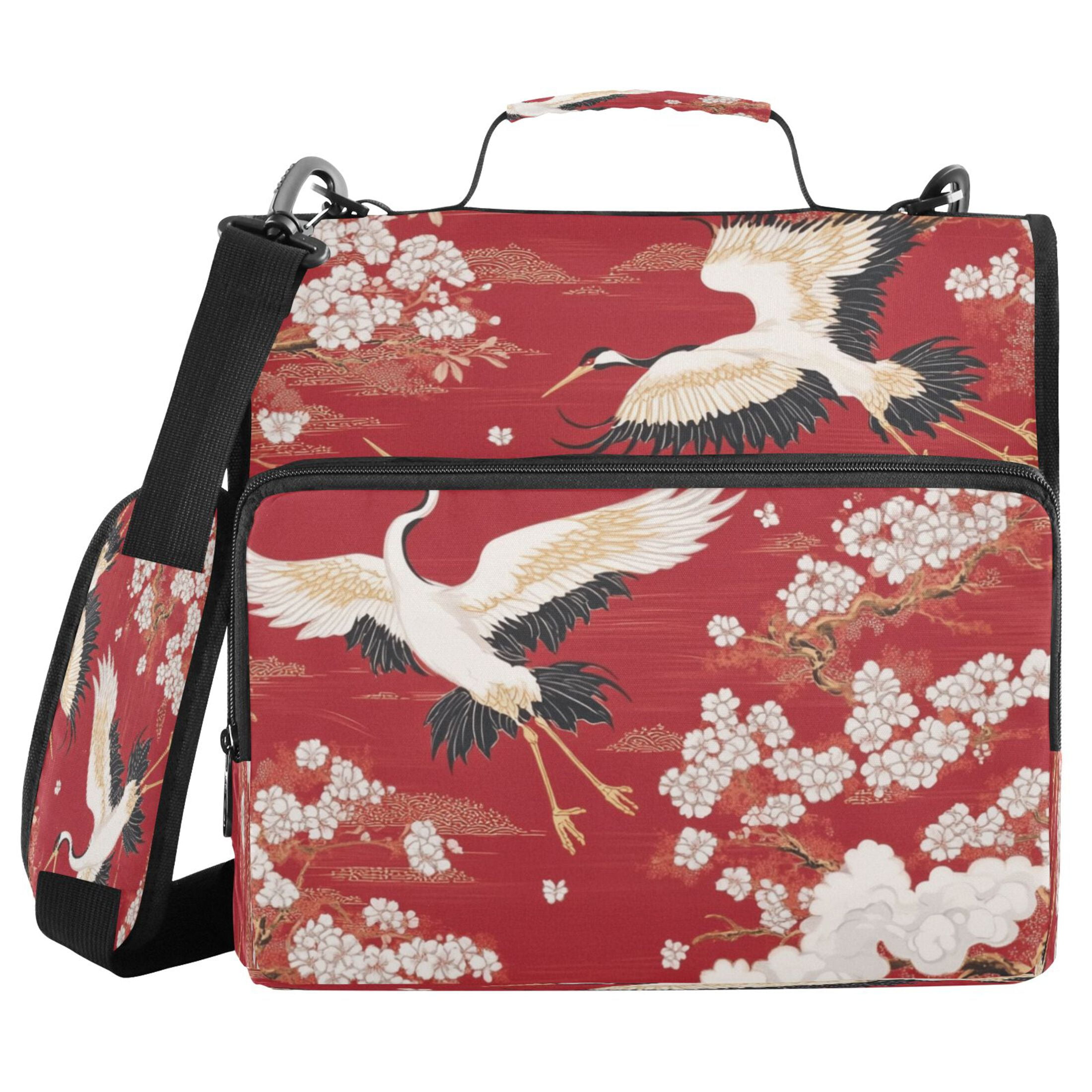 YAZAOO Zipper Binder trapper keeper Documents Organized Design Crimson ...