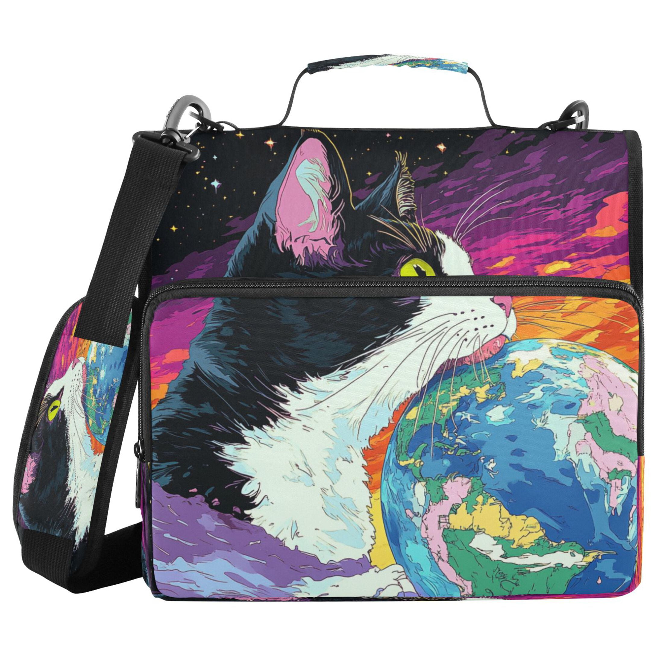 YAZAOO Zipper Binder trapper keeper Documents Organized Design Galactic ...