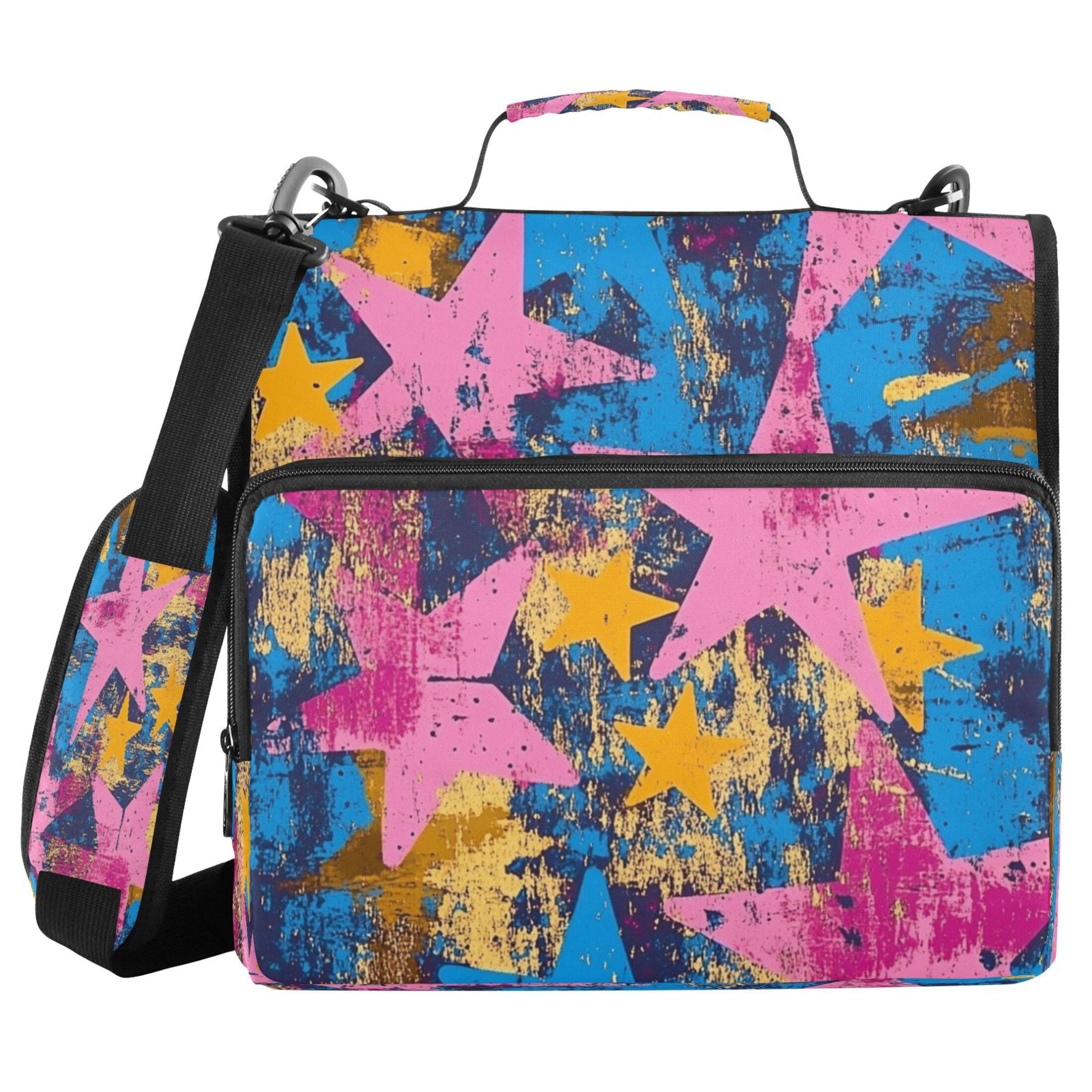 YAZAOO Zipper Binder trapper keeper Documents Organized Design Retro ...
