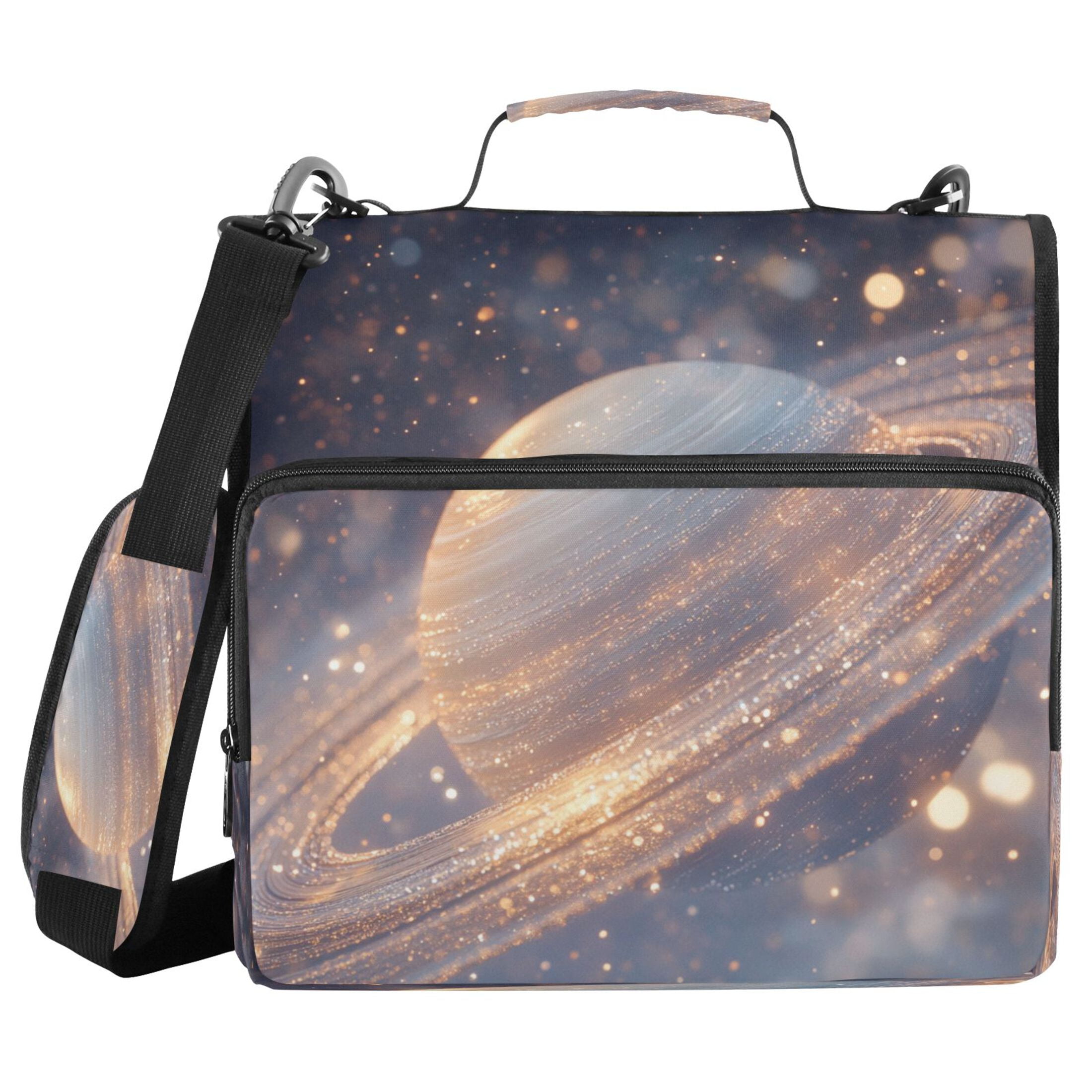 YAZAOO Zipper Binder trapper keeper Documents Organized Design Saturn's ...