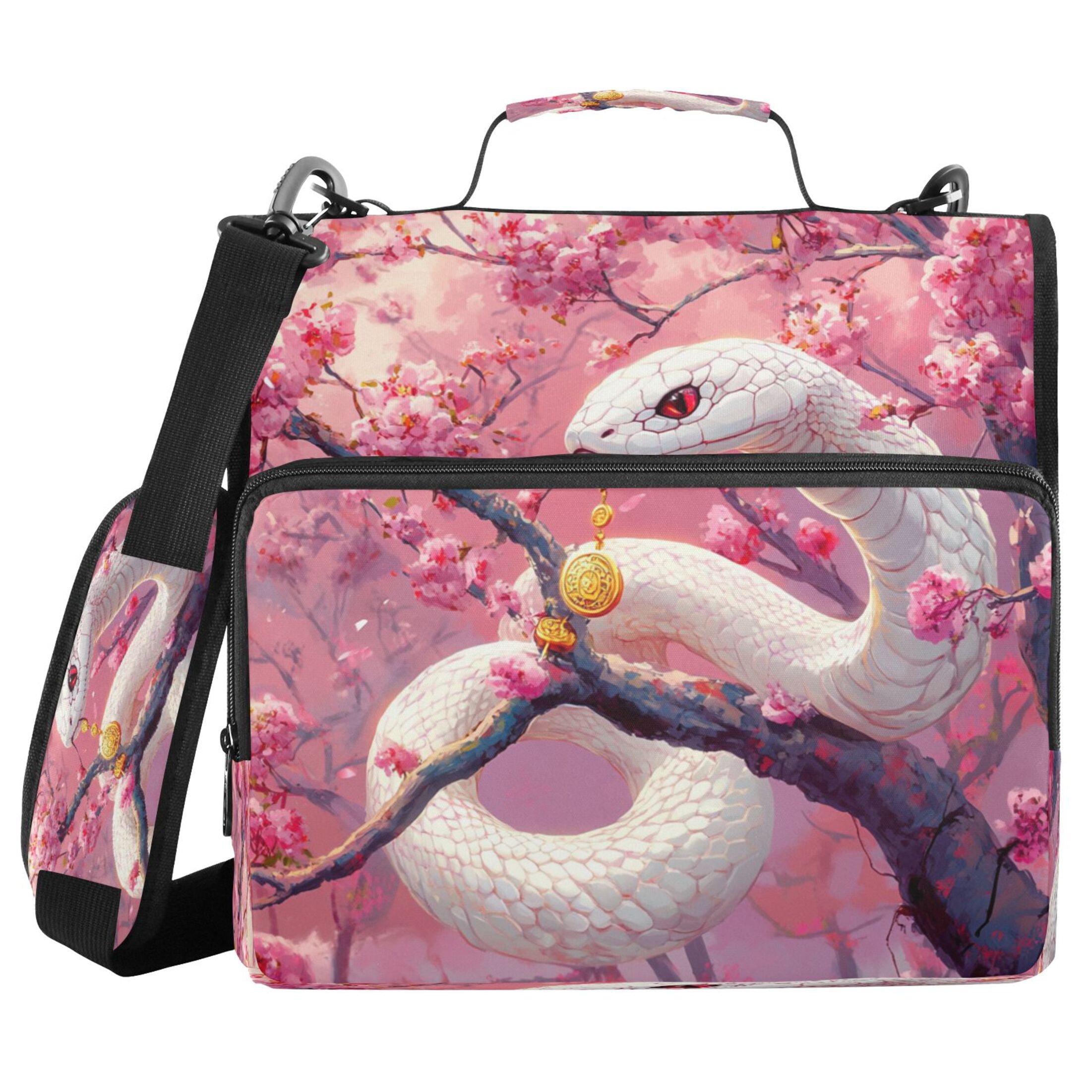 YAZAOO Zipper Binder trapper keeper Documents Organized Design Serpent ...