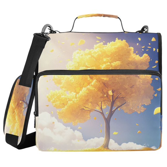 YAZAOO Zipper Binder trapper keeper Documents Organized Design Sunny ...